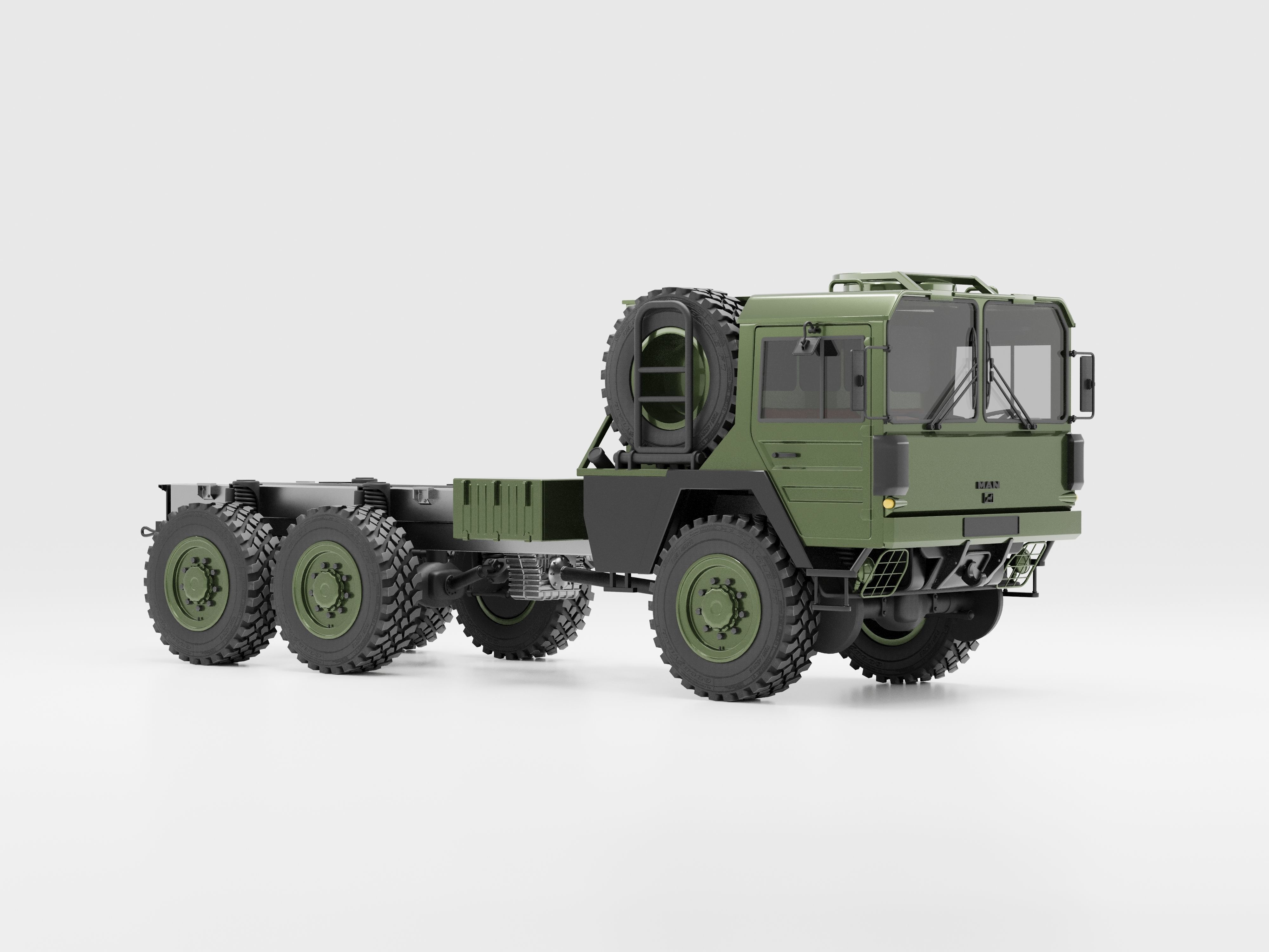 Man Kat1 3D Model - 6x6 Truck 3D model | CGTrader