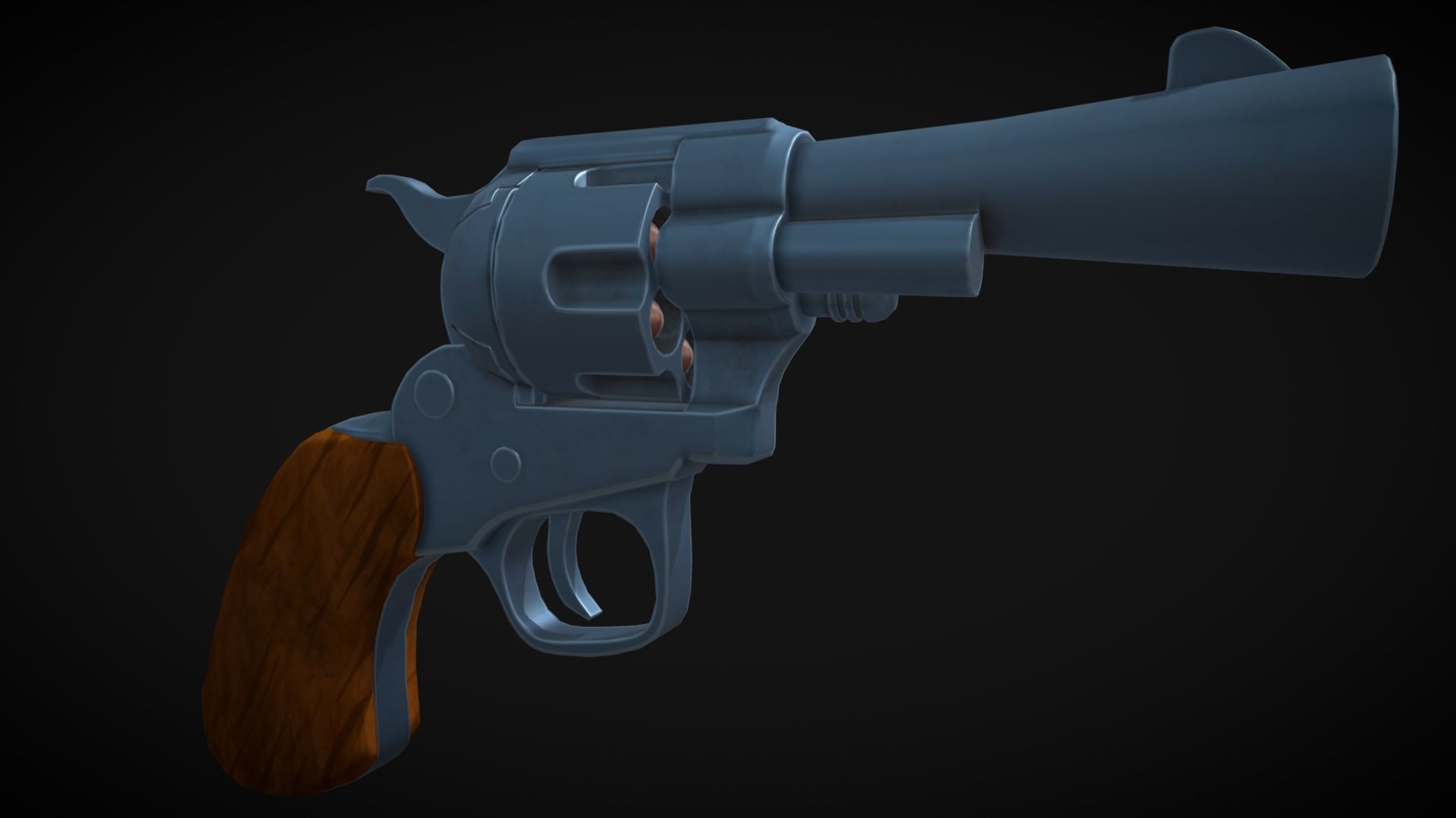 3D model Stylized Revolver VR / AR / low-poly | CGTrader