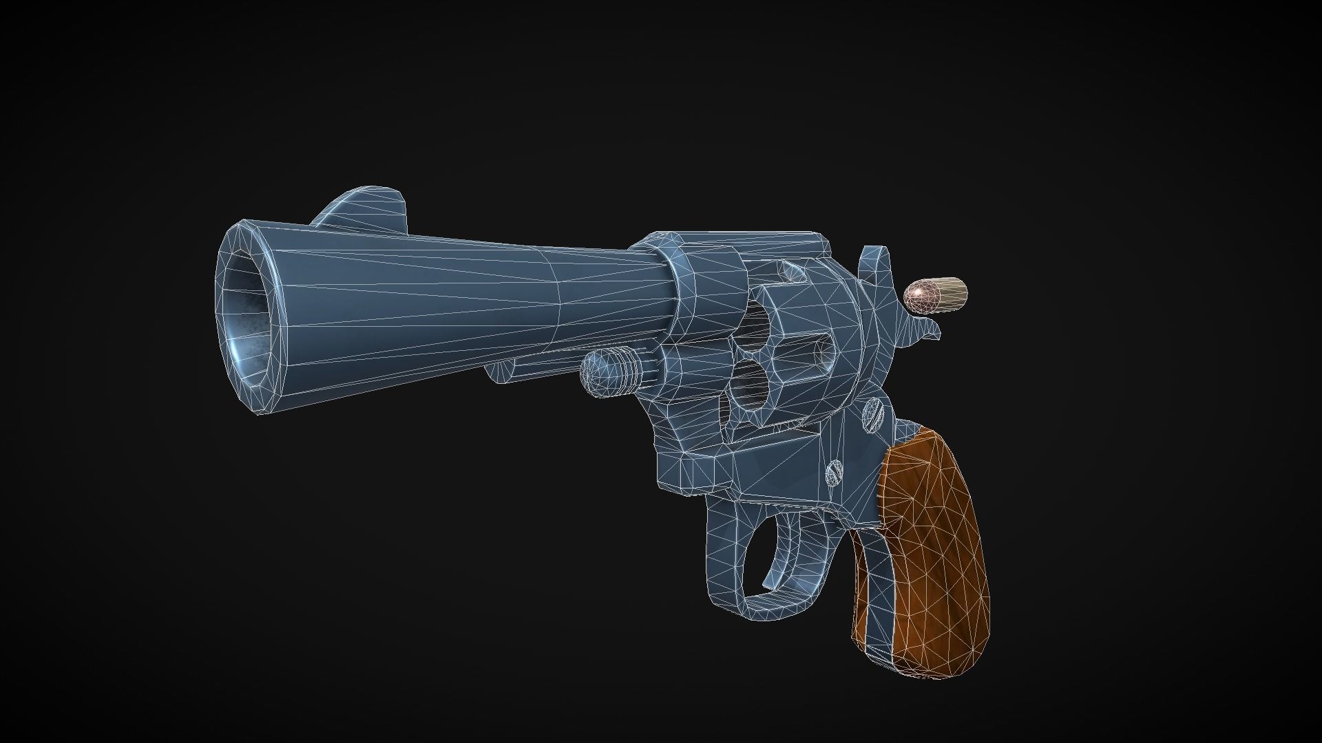 3D model Stylized Revolver VR / AR / low-poly | CGTrader