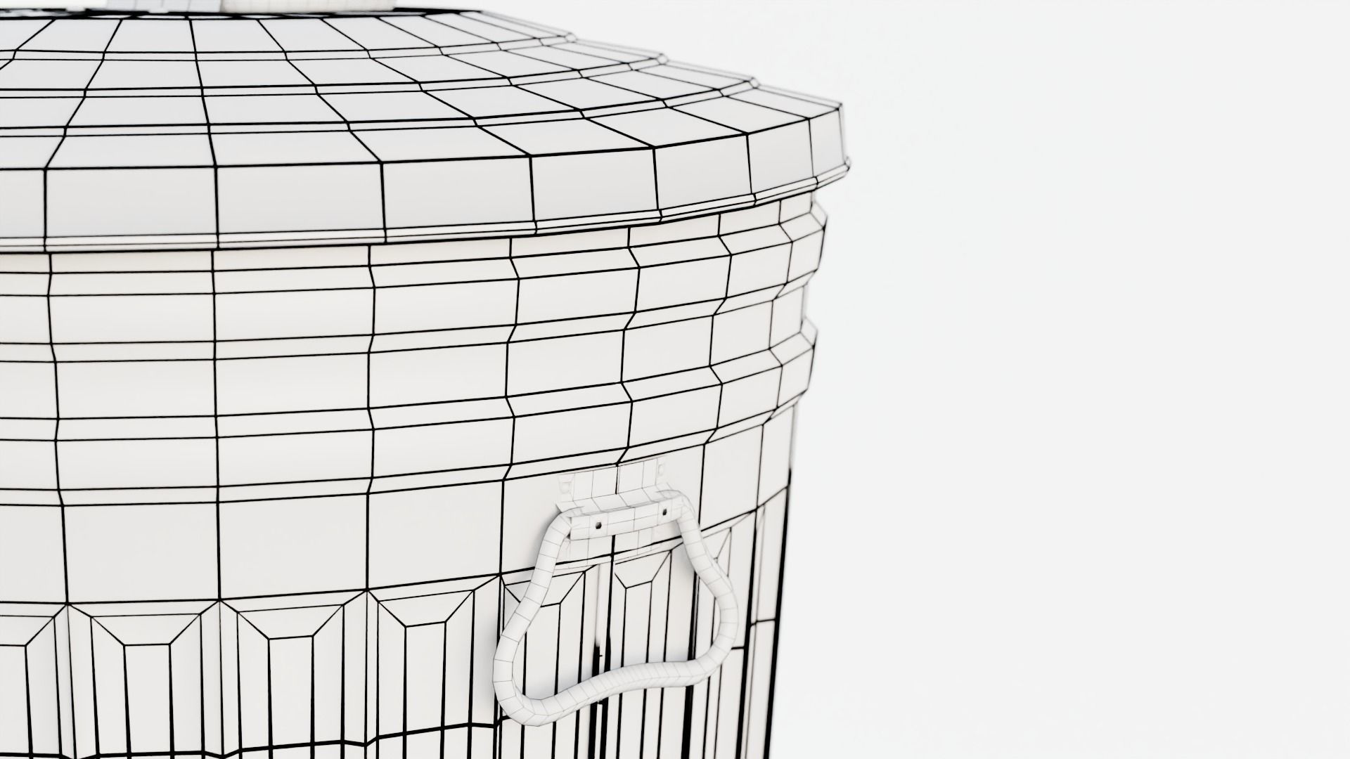 3D model Worn Trash Can VR / AR / low-poly | CGTrader