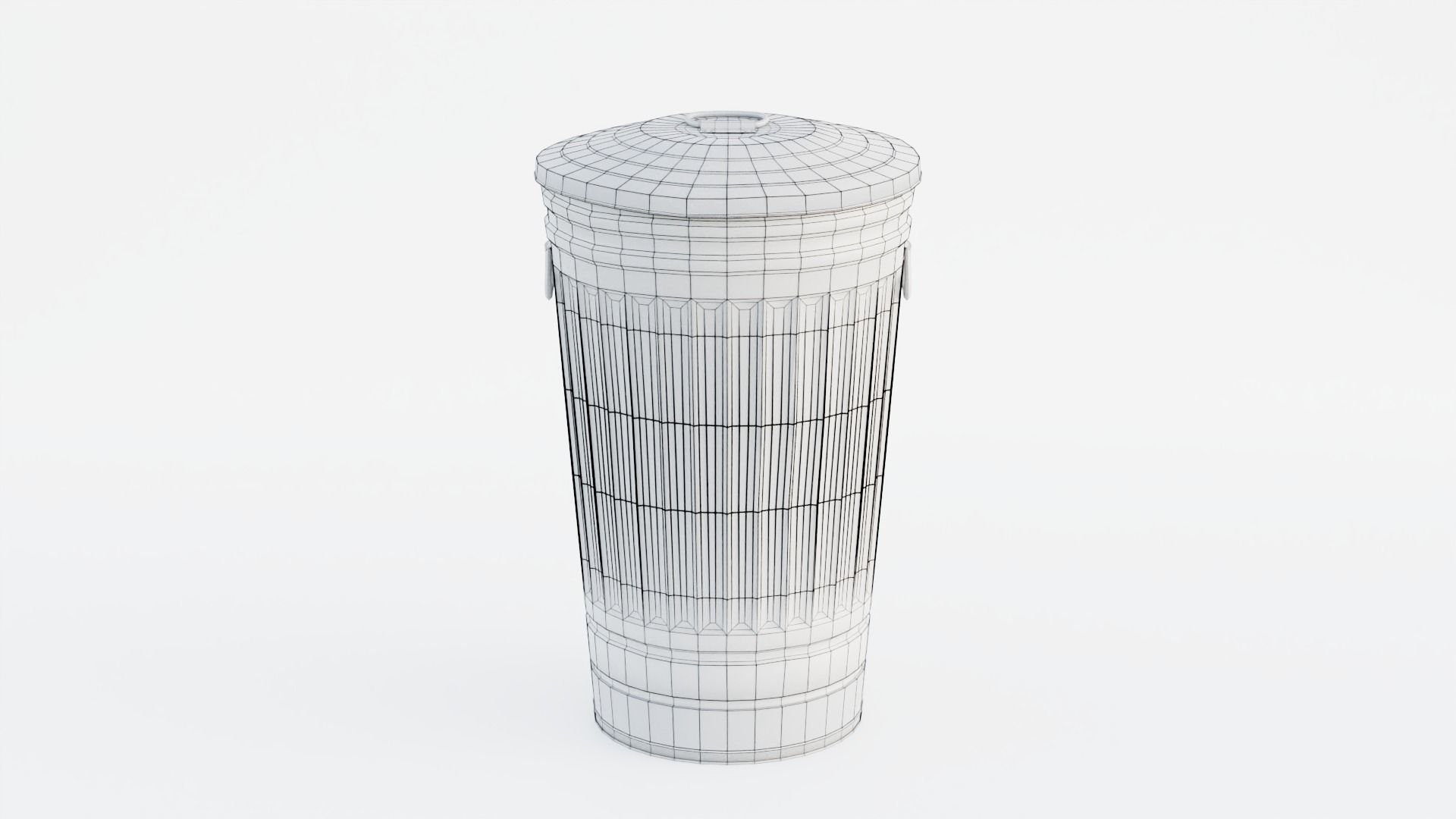 3D model Worn Trash Can VR / AR / low-poly | CGTrader