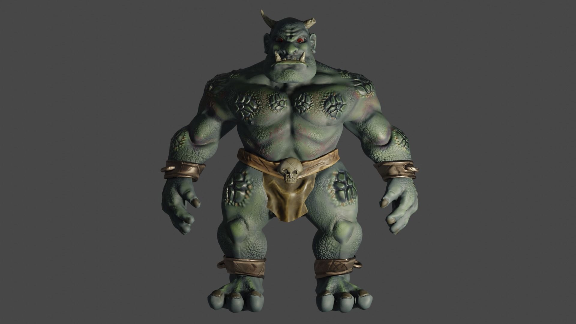 3D model Mighty Orc Brute VR / AR / low-poly | CGTrader