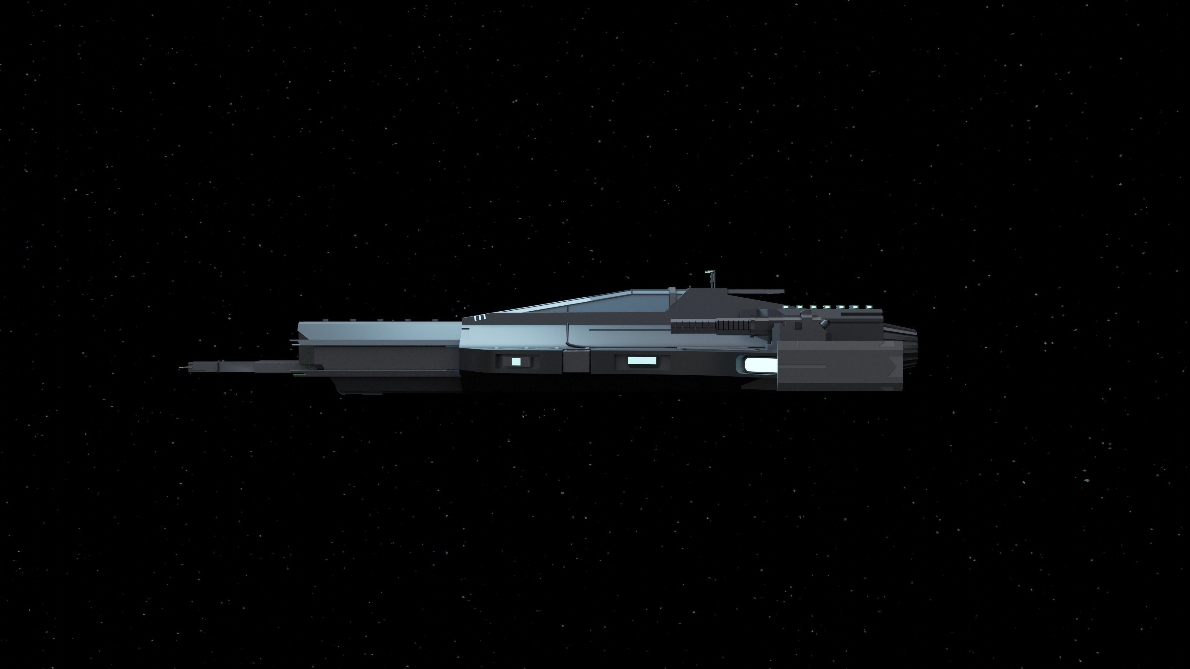 3D model Meteorite The Cutting-Edge Space Fighter - Game Ready VR / AR ...