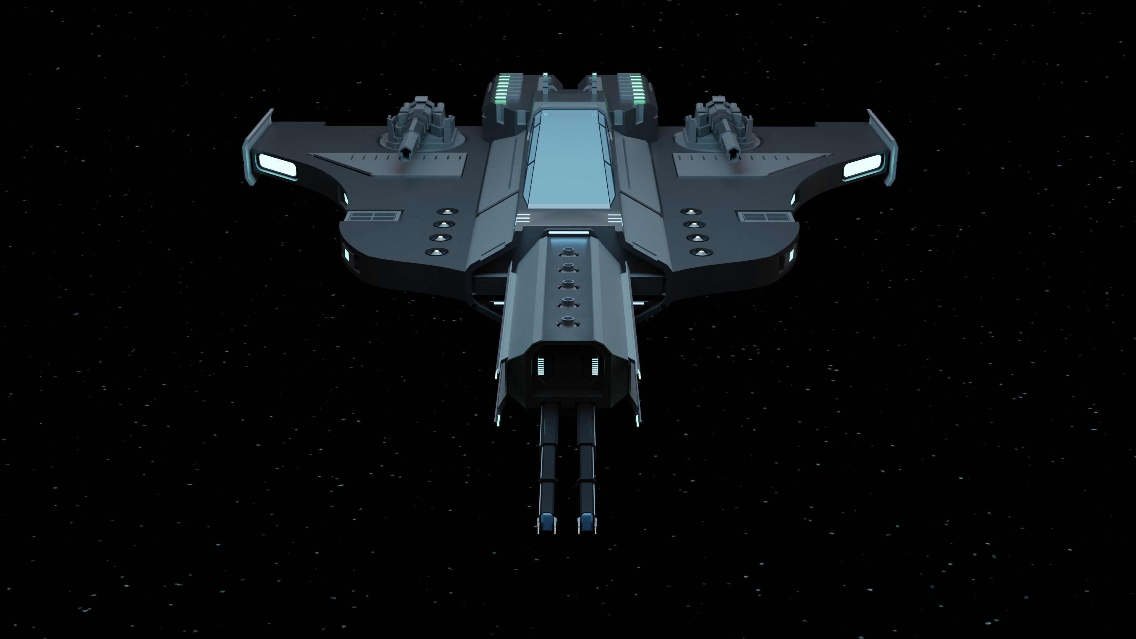 3D model Meteorite The Cutting-Edge Space Fighter - Game Ready VR / AR ...