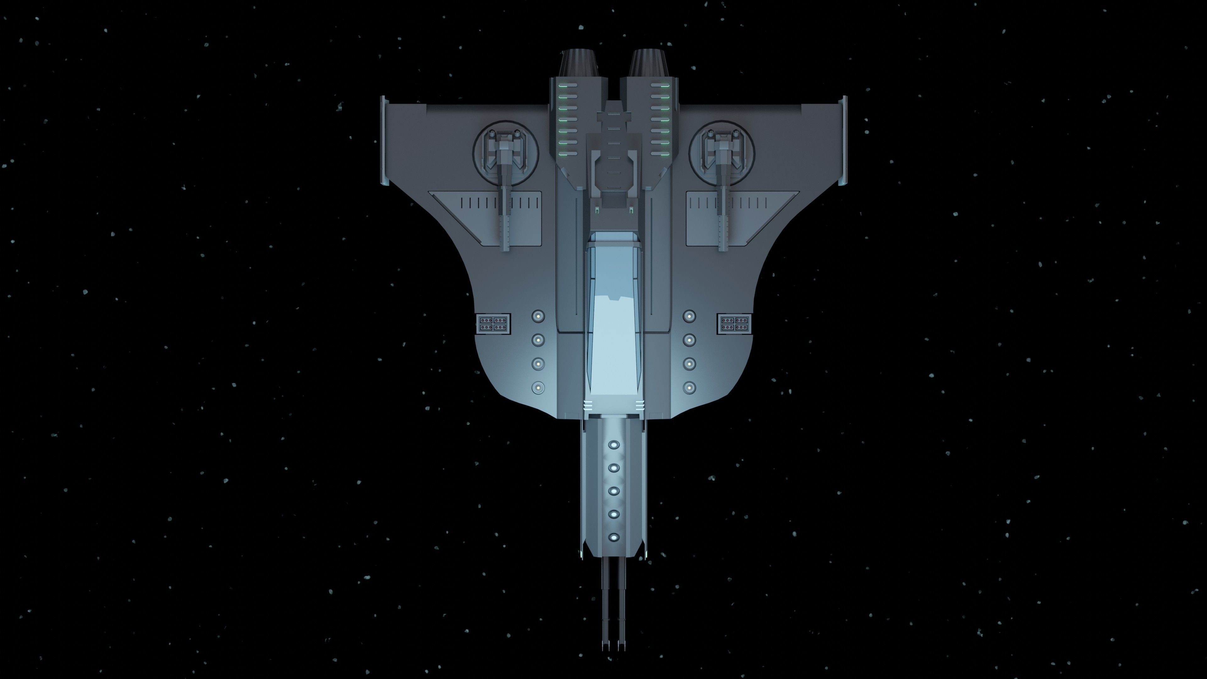 3D model Meteorite The Cutting-Edge Space Fighter - Game Ready VR / AR ...