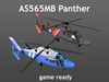 3D model Helicopter AS565MB Panther lowpoly gameready VR / AR / low ...