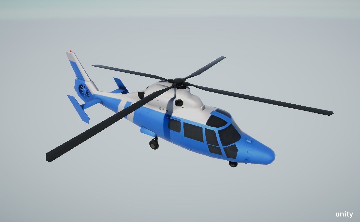 3D model Helicopter AS565MB Panther lowpoly gameready VR / AR / low ...