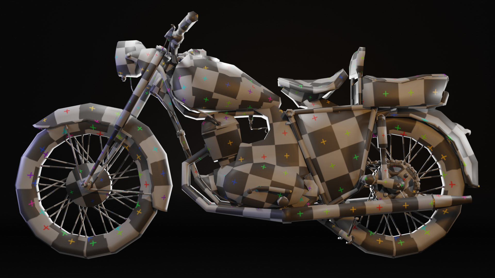 3D model Pama classic motorcycle-Game assets VR / AR / low-poly | CGTrader
