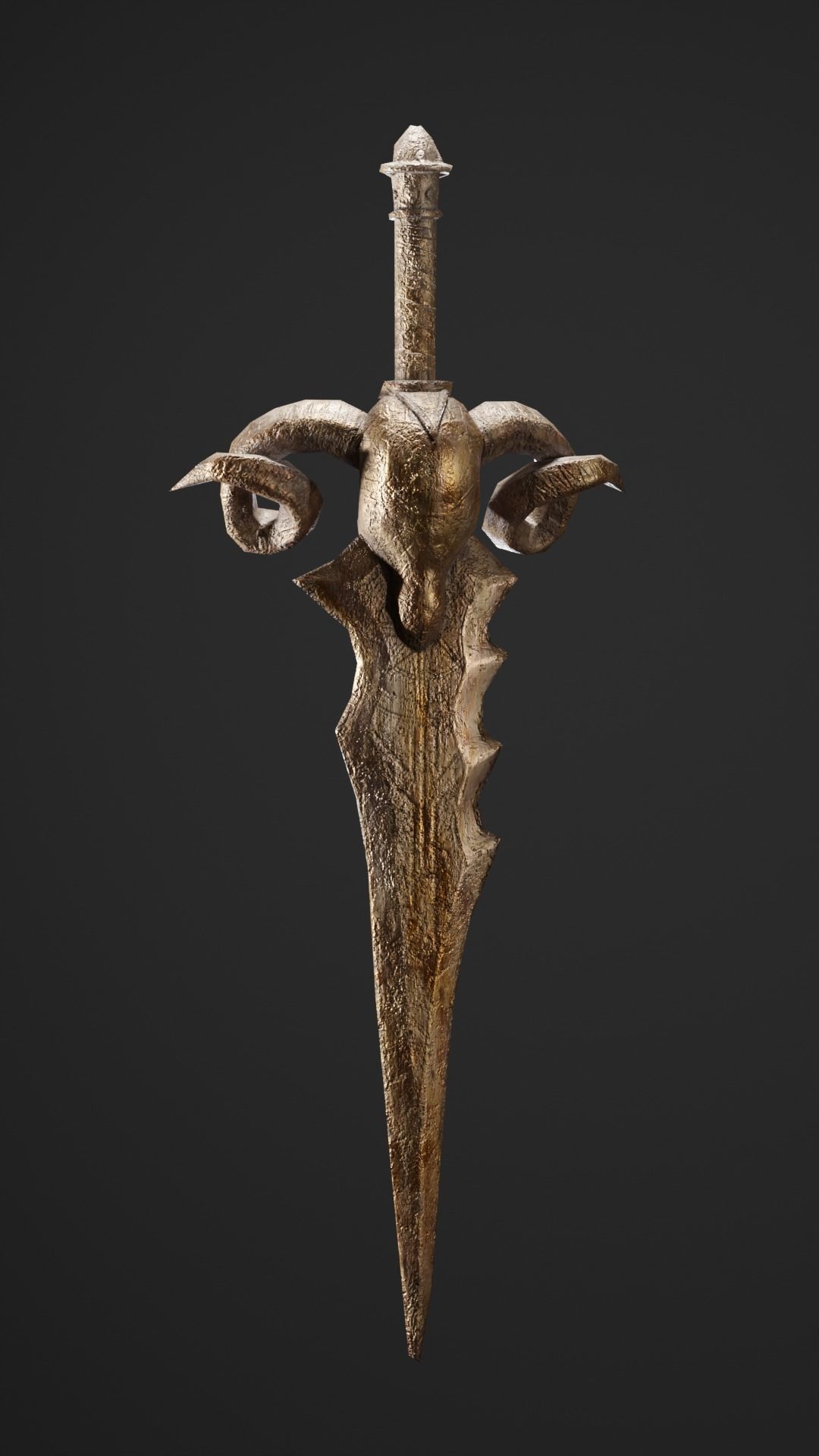 3D model sword skull collection 3 model Game assets VR / AR / low-poly ...