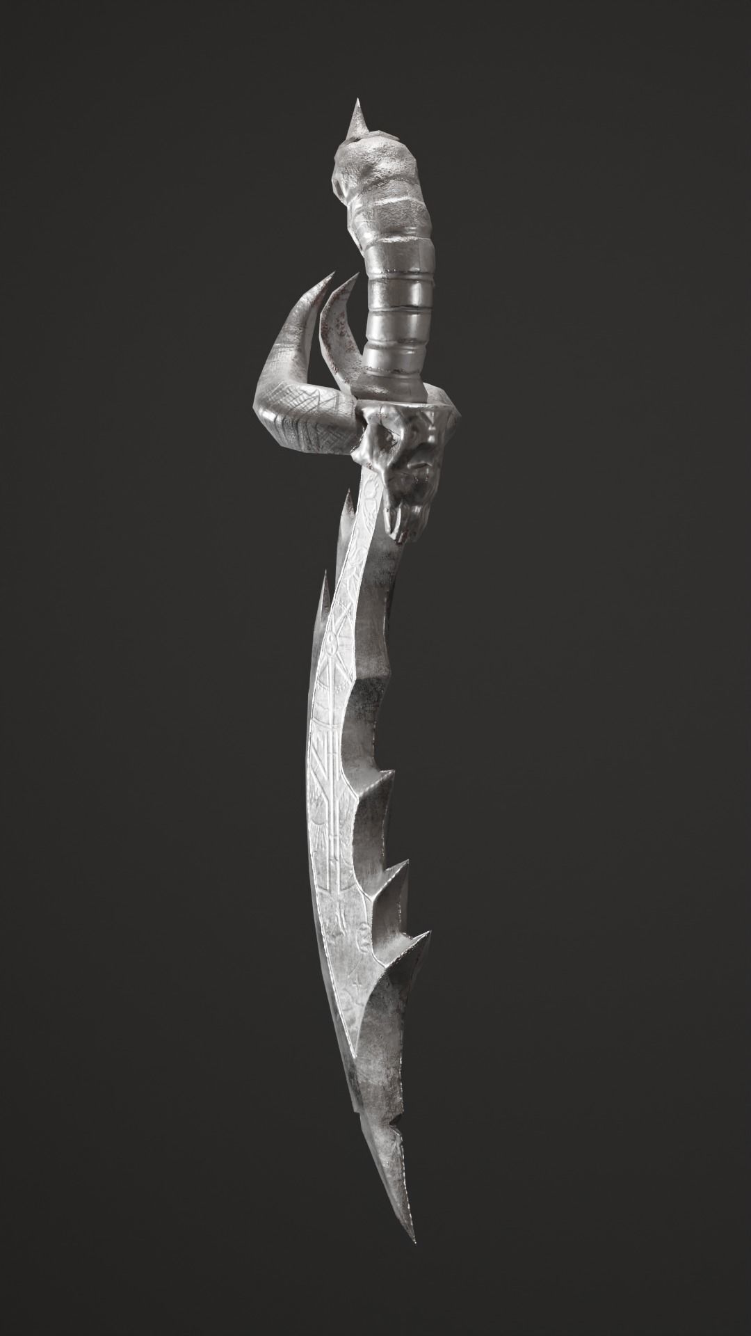 3D model sword skull collection 3 model Game assets VR / AR / low-poly ...