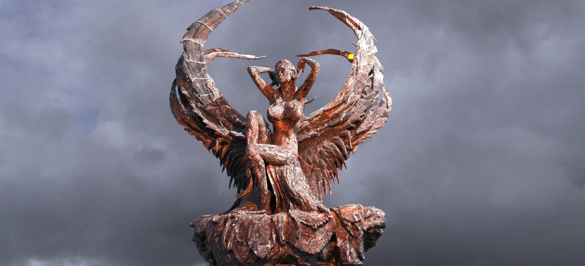 Dantes Inferno Ghost Throne Dark 3D model | CGTrader