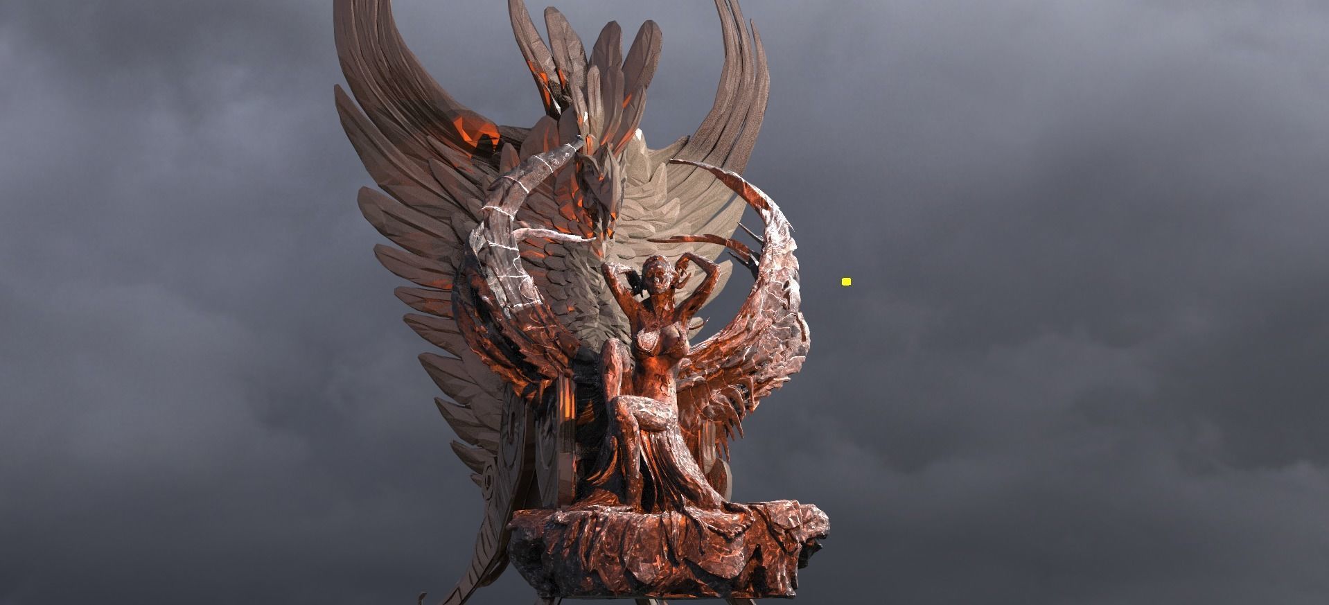 Dantes Inferno Ghost Throne Dark 2 3D model | CGTrader