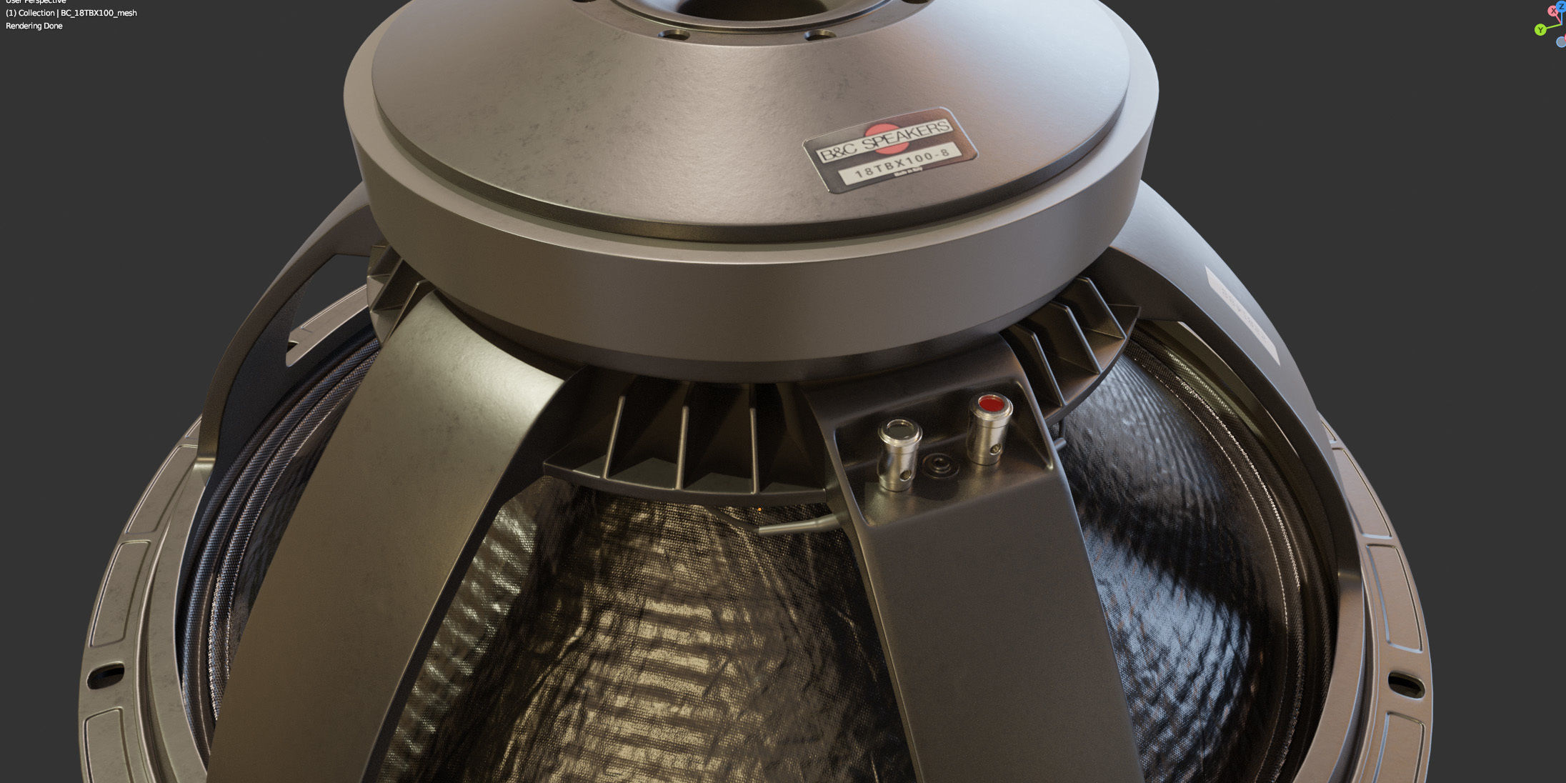 Powerful speaker 18TBX100 3D model | CGTrader