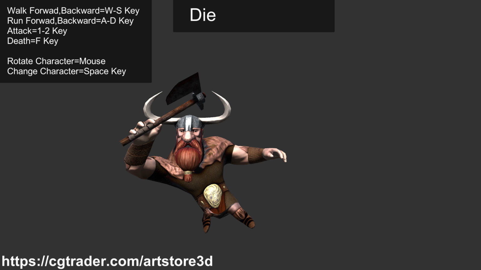 3D model Stylized Viking VR / AR / low-poly | CGTrader