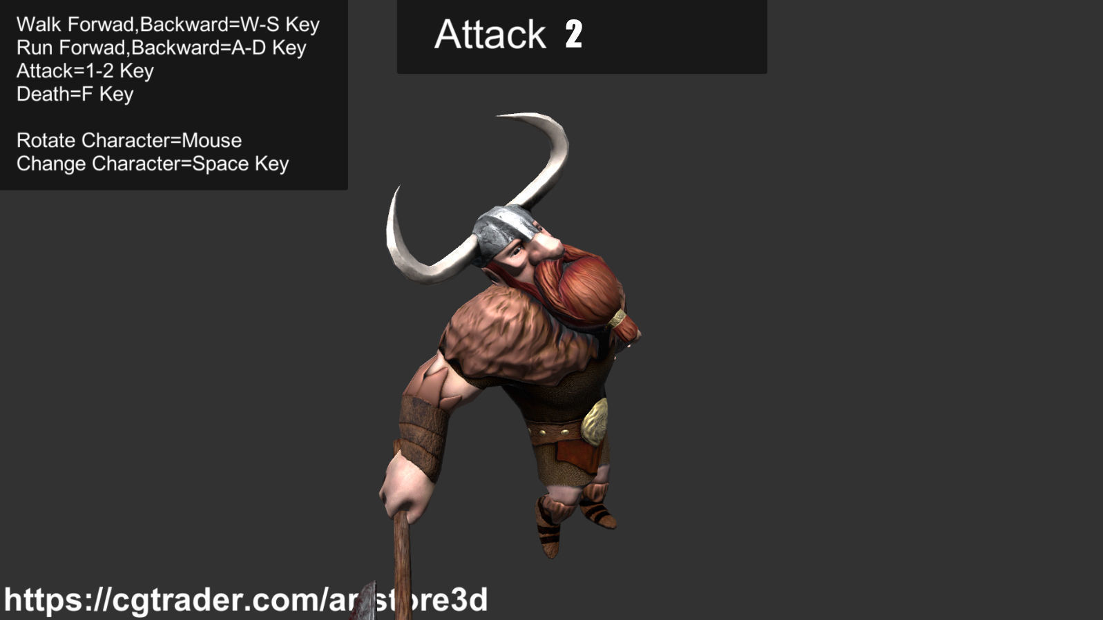 3D model Stylized Viking VR / AR / low-poly | CGTrader