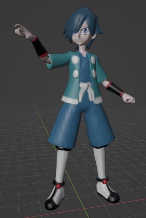 gym leader Falkner 3D model 3D printable | CGTrader