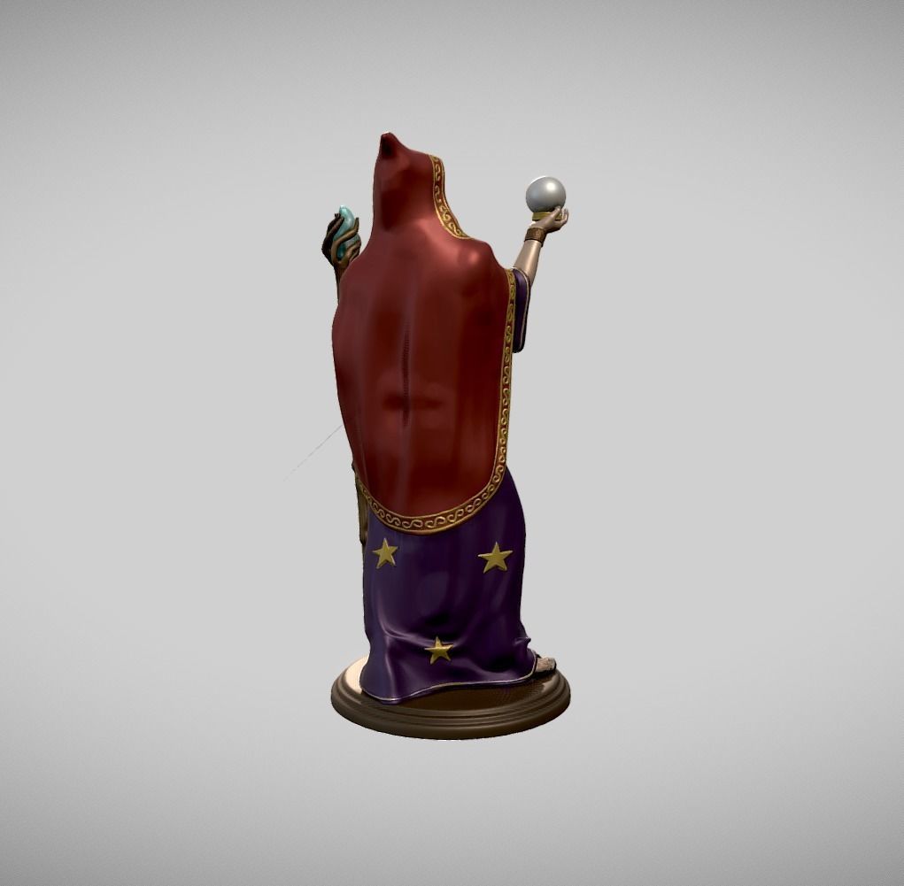 Merlin wizard statue for 3D printing 3D model 3D printable | CGTrader