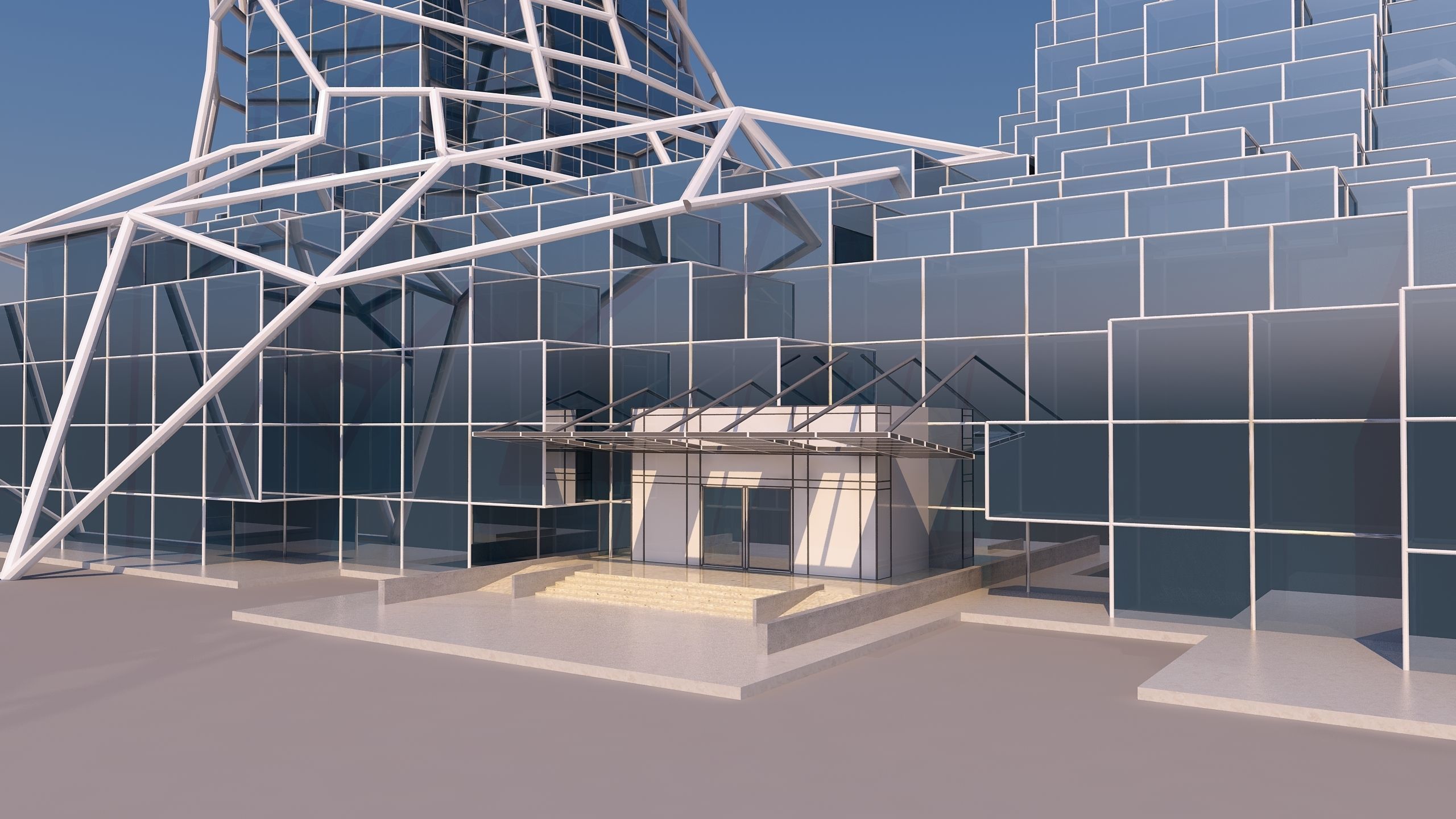 0185 - Skyscraper Architecture 3D Project - 2D Drawings 3D model | CGTrader