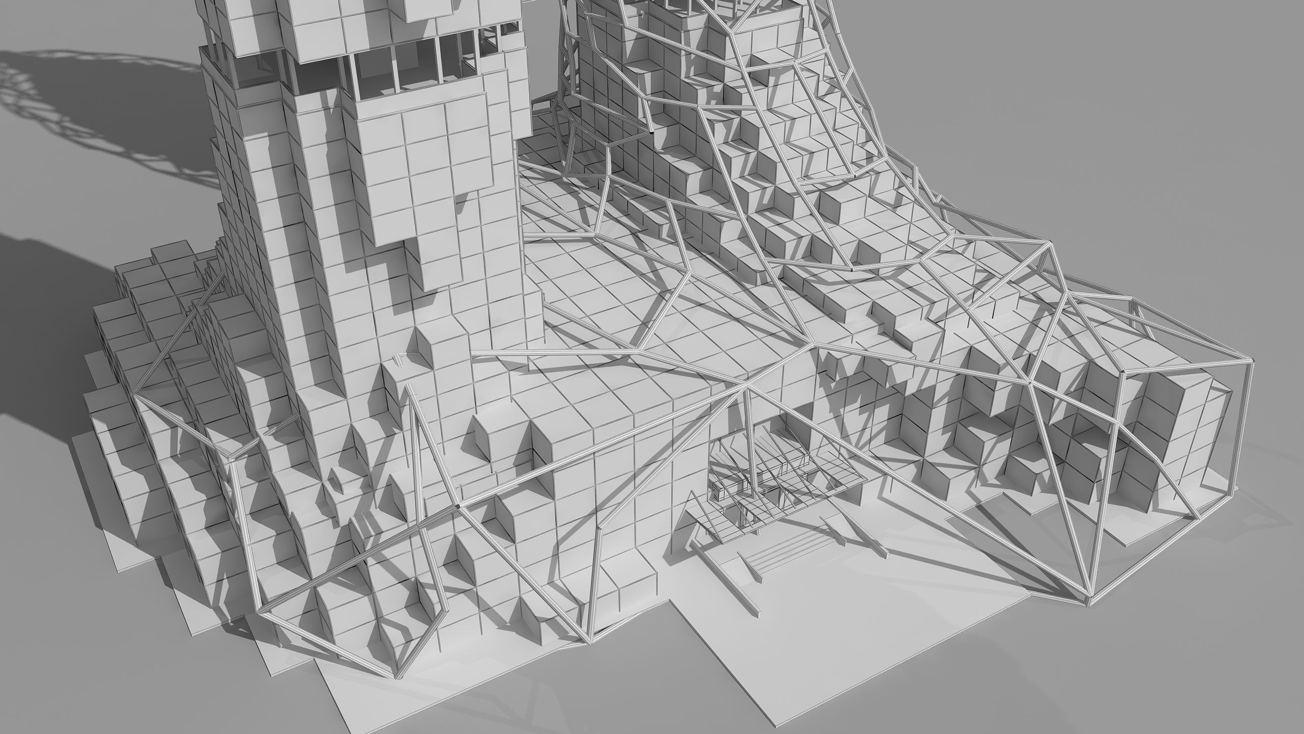 0185 - Skyscraper Architecture 3D Project - 2D Drawings 3D model | CGTrader