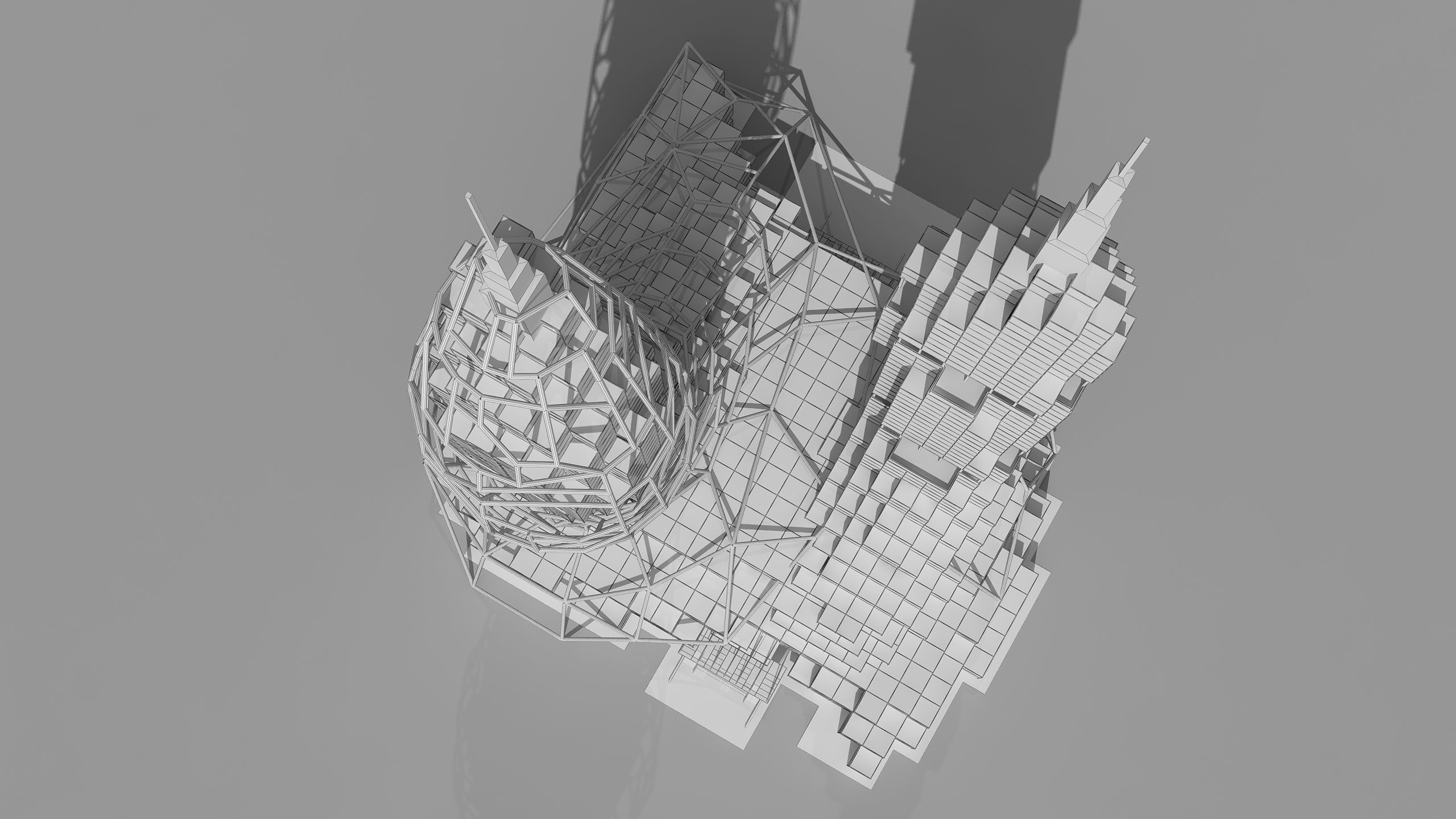 0185 - Skyscraper Architecture 3D Project - 2D Drawings 3D model | CGTrader