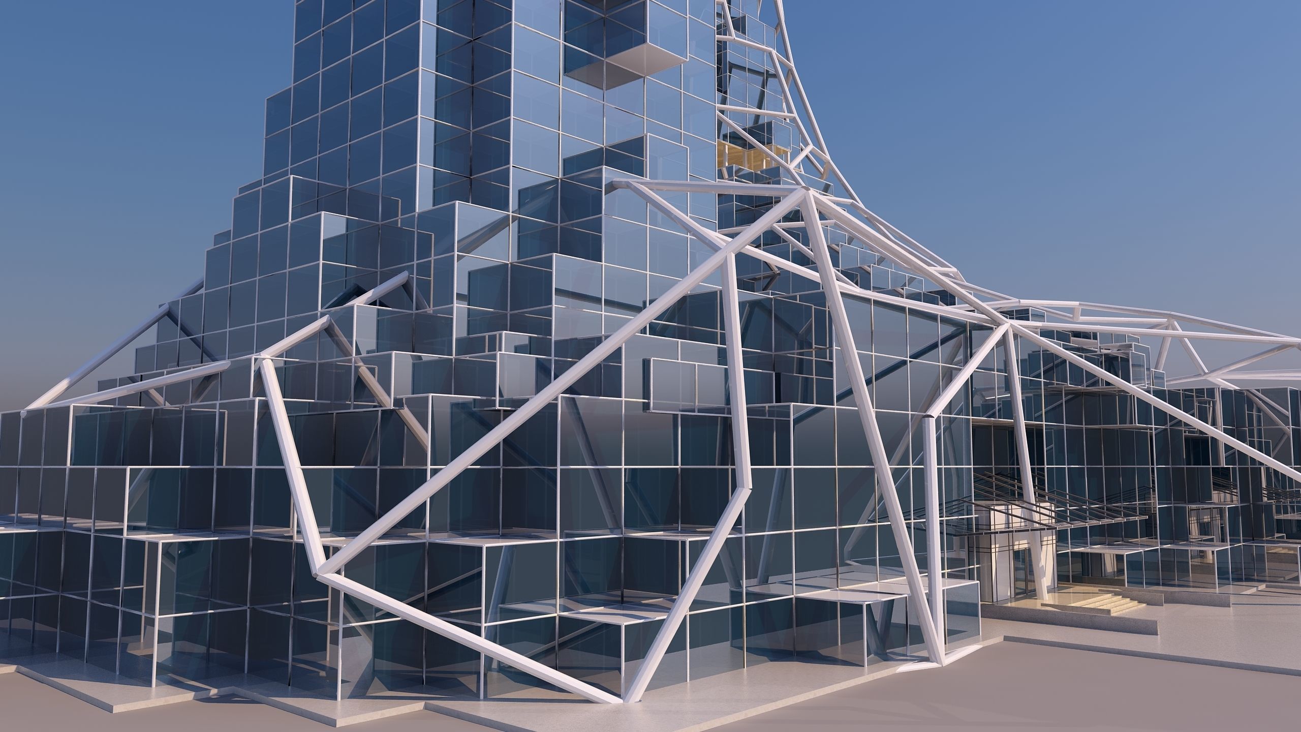 0185 - Skyscraper Architecture 3D Project - 2D Drawings 3D model | CGTrader