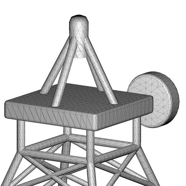 3D model Telecom Mobile Tower VR / AR / low-poly | CGTrader