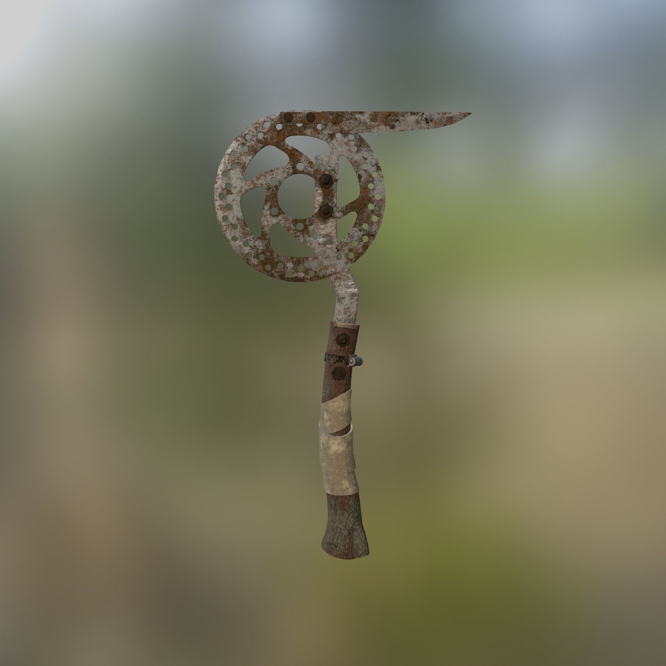 Brake disc battle axe free VR / AR / low-poly 3D model | CGTrader