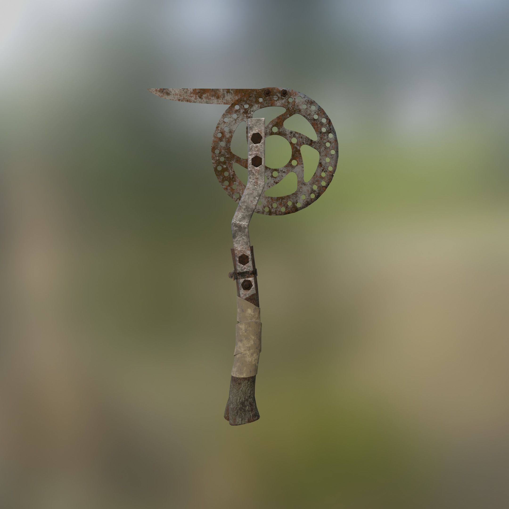 Brake disc battle axe free VR / AR / low-poly 3D model | CGTrader