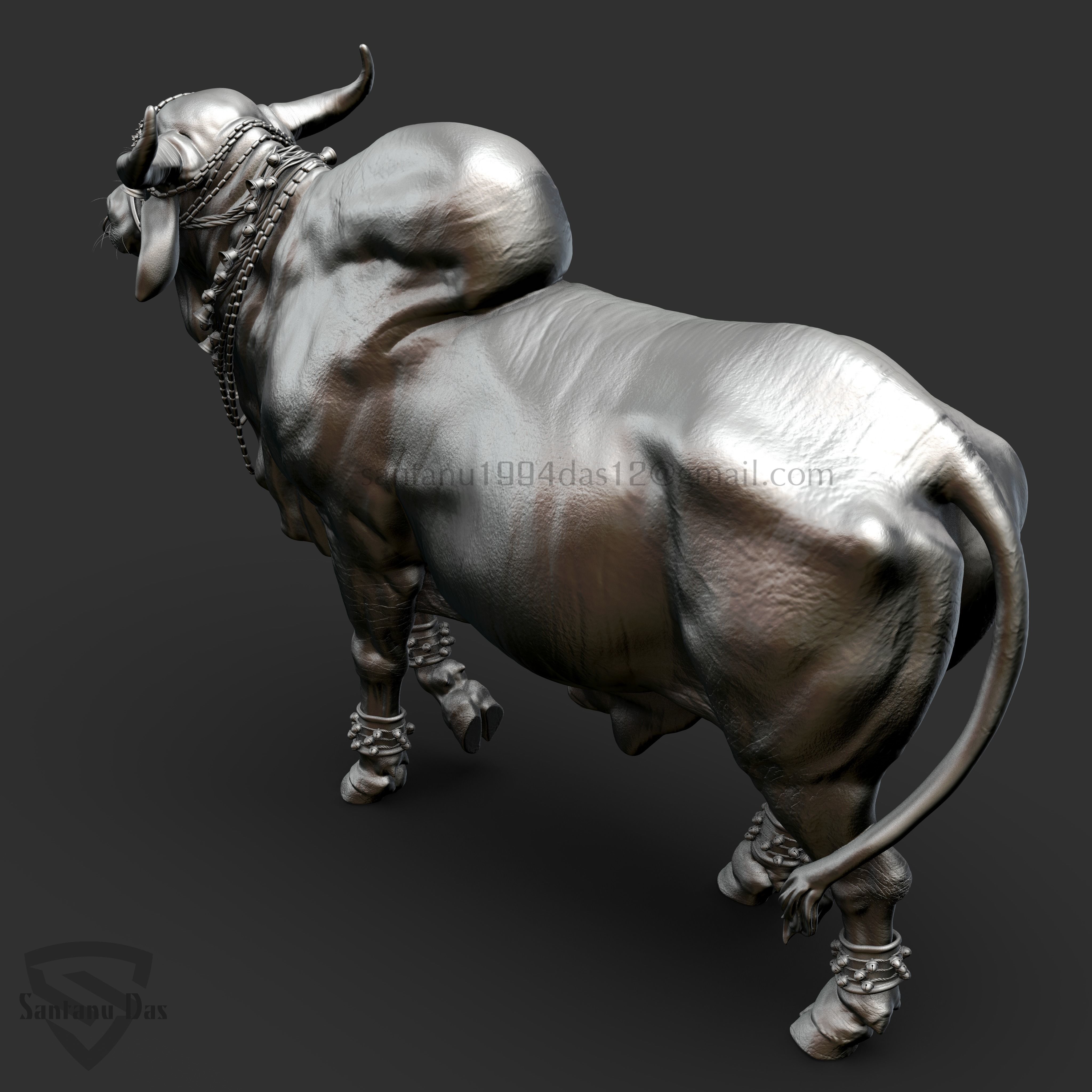 OX Bull 3d Print Model Nandi Shiv jis Ox 3D model 3D printable | CGTrader