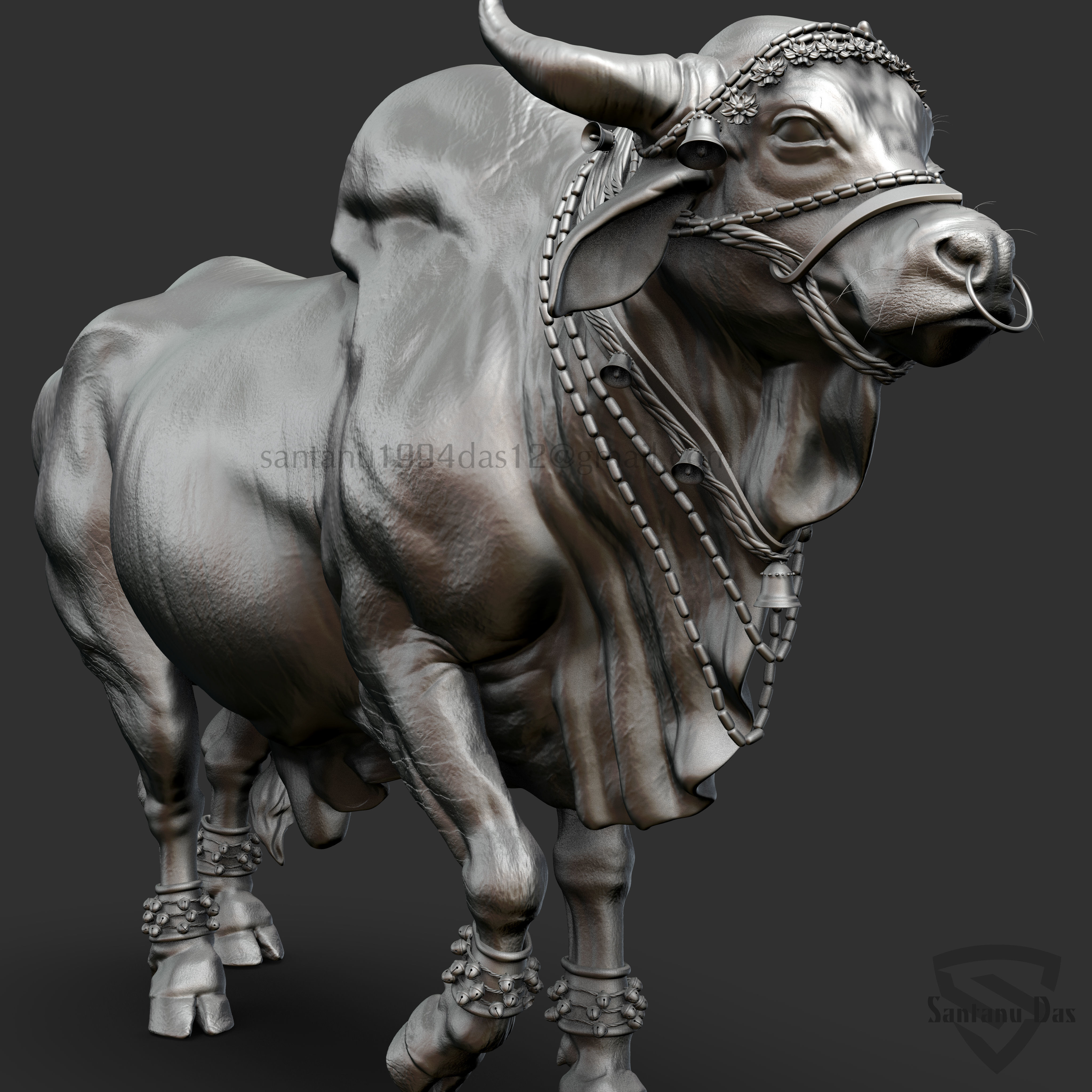 OX Bull 3d Print Model Nandi Shiv jis Ox 3D model 3D printable | CGTrader