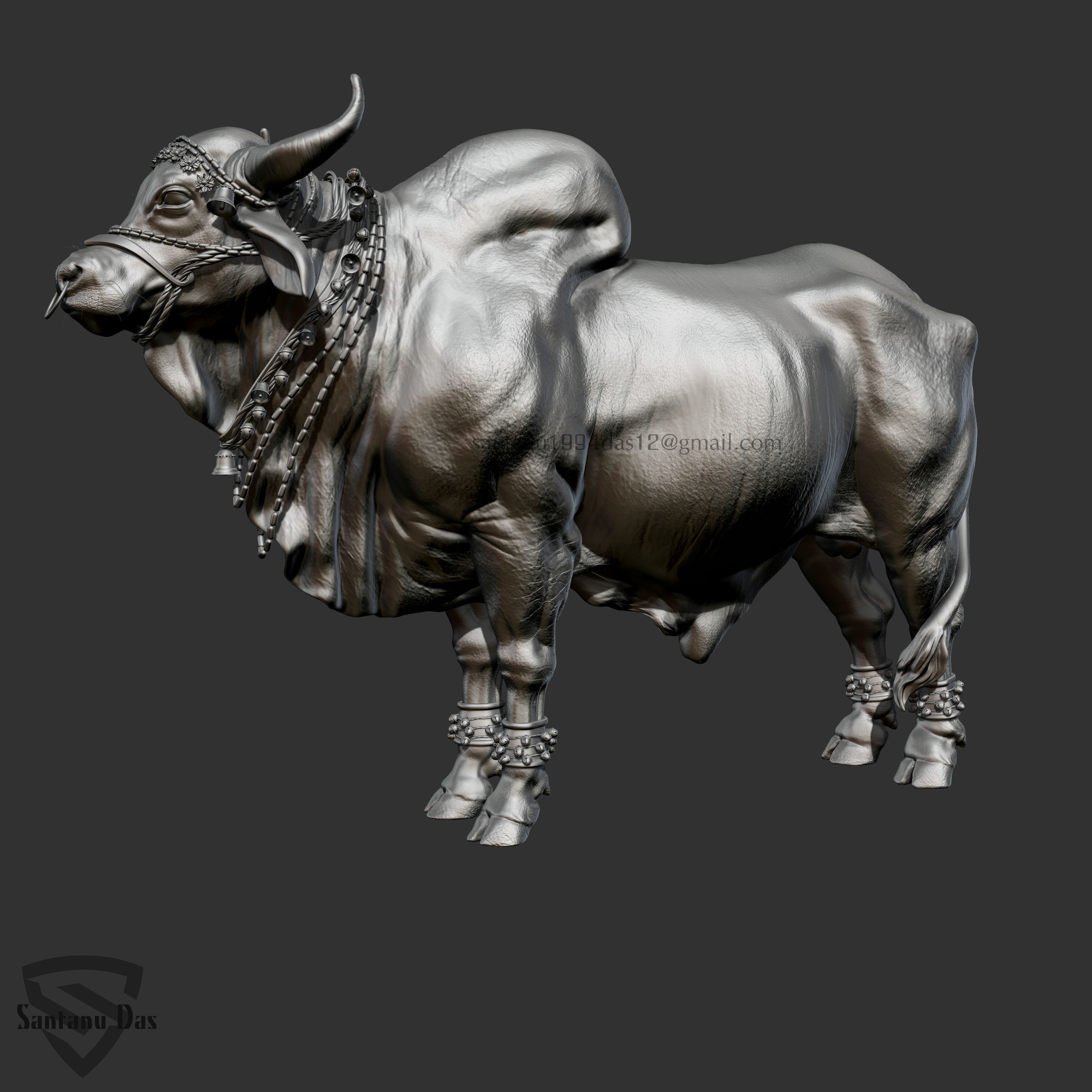 OX Bull 3d Print Model Nandi Shiv jis Ox 3D model 3D printable | CGTrader