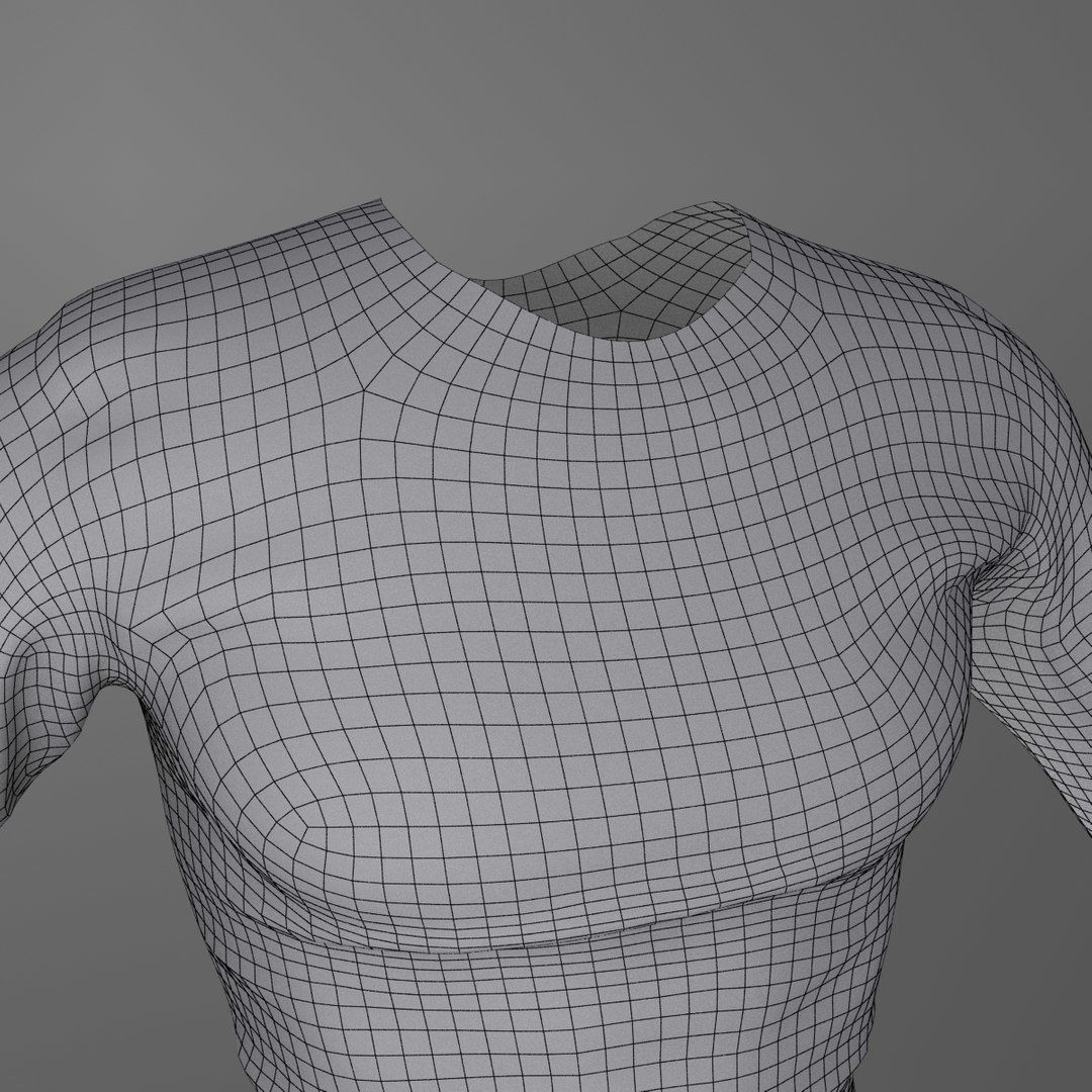 3D model Long Sleeved Shirt VR / AR / low-poly | CGTrader