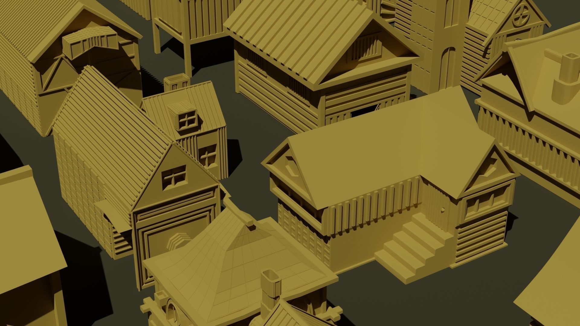 3D Medieval building Pack 3D model | CGTrader
