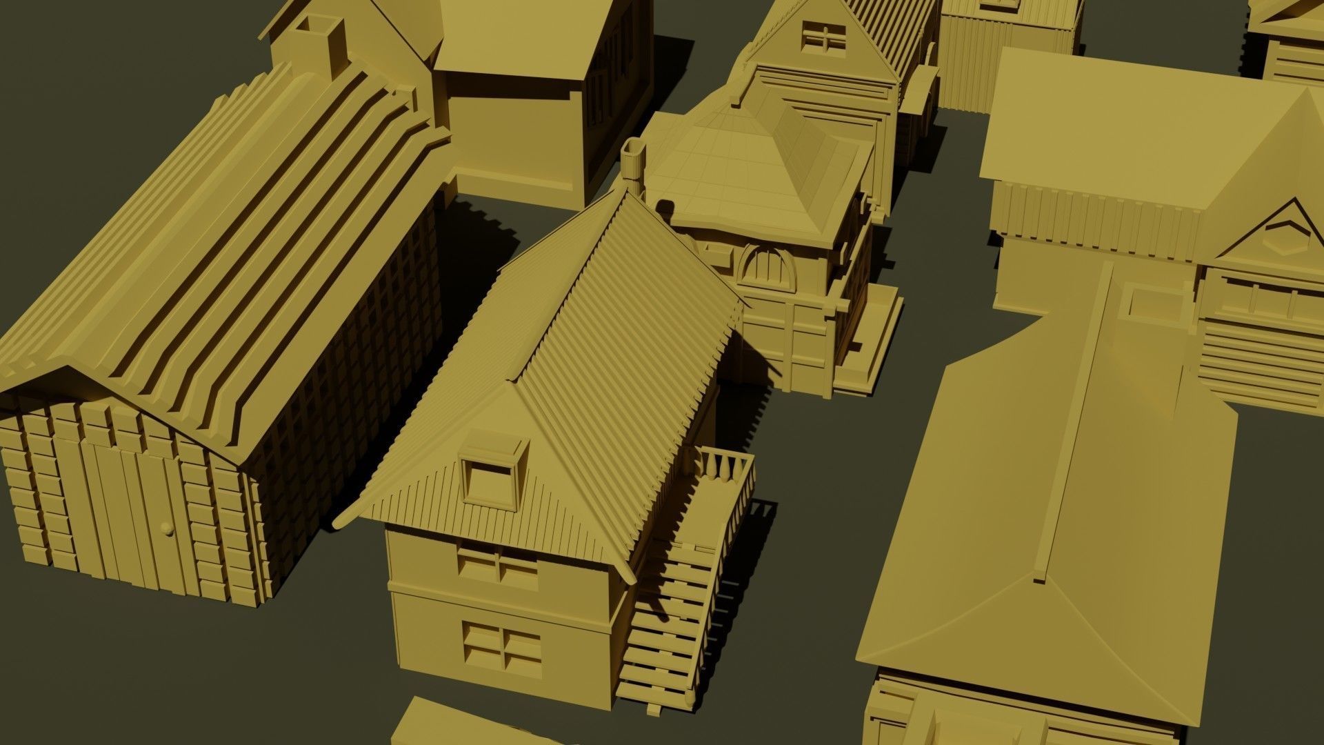 3D Medieval building Pack 3D model | CGTrader