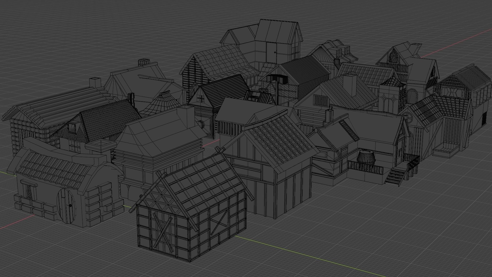 3D Medieval building Pack 3D model | CGTrader