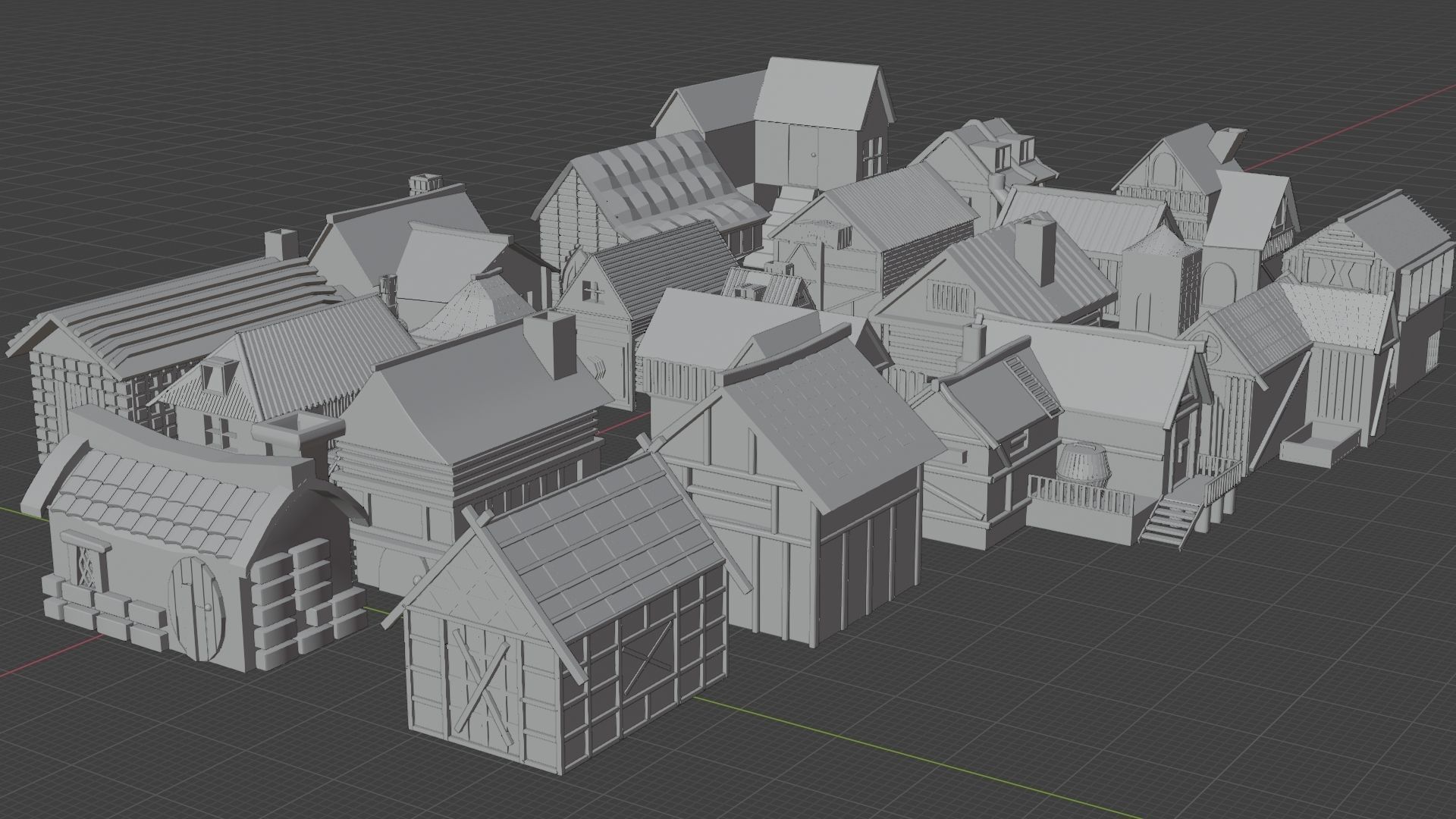 3D Medieval building Pack 3D model | CGTrader