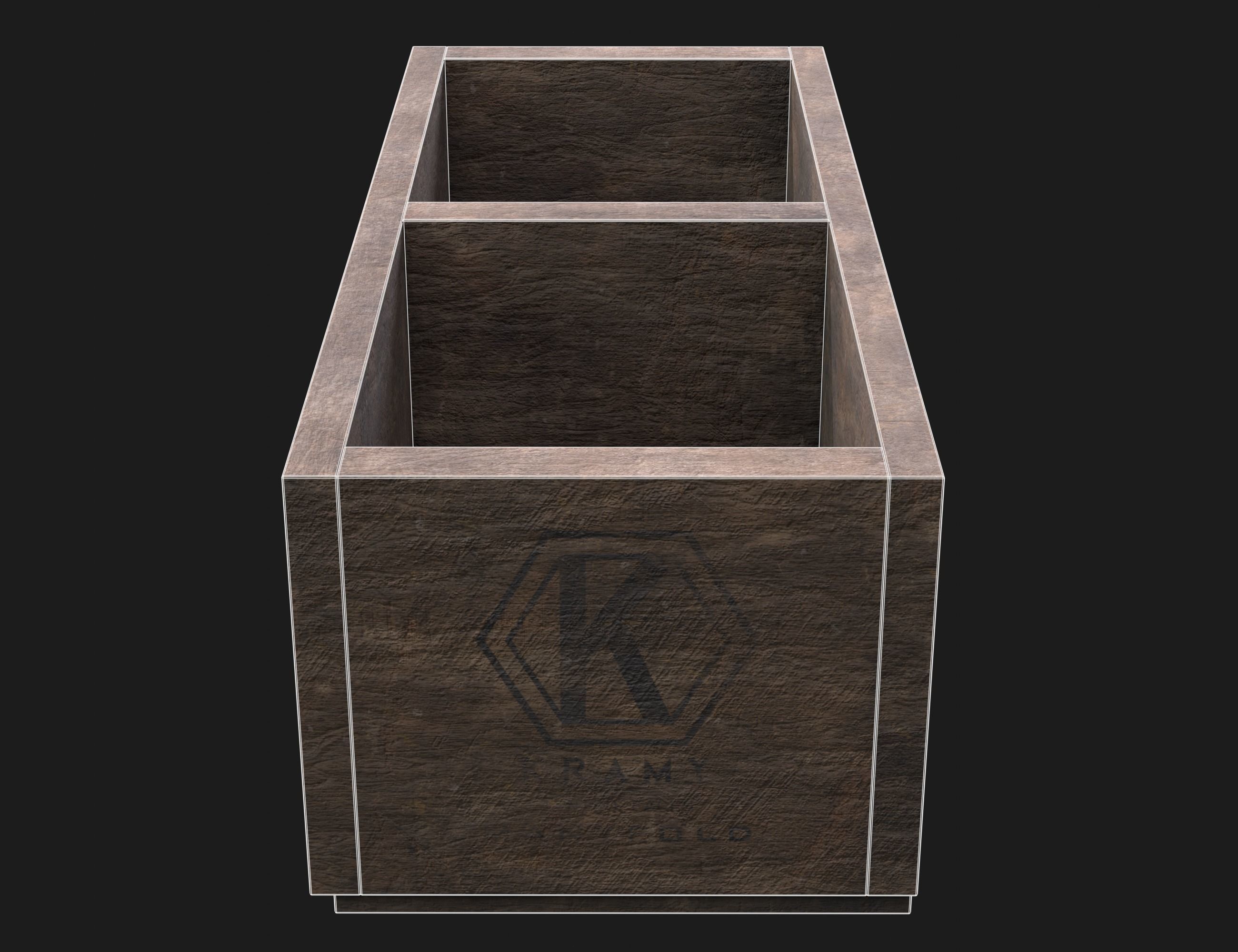 3D model Wooden box for interior VR / AR / low-poly | CGTrader
