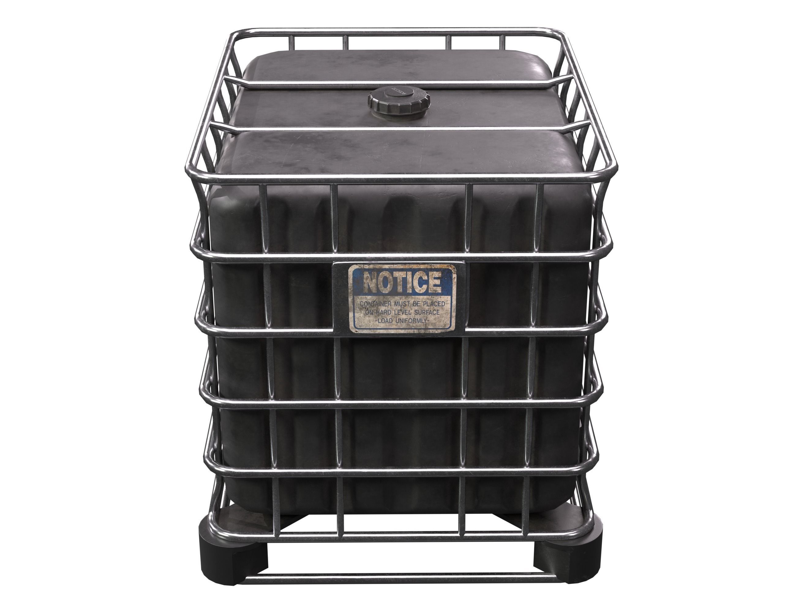 3D model Intermediate black Bulk Container VR / AR / low-poly | CGTrader