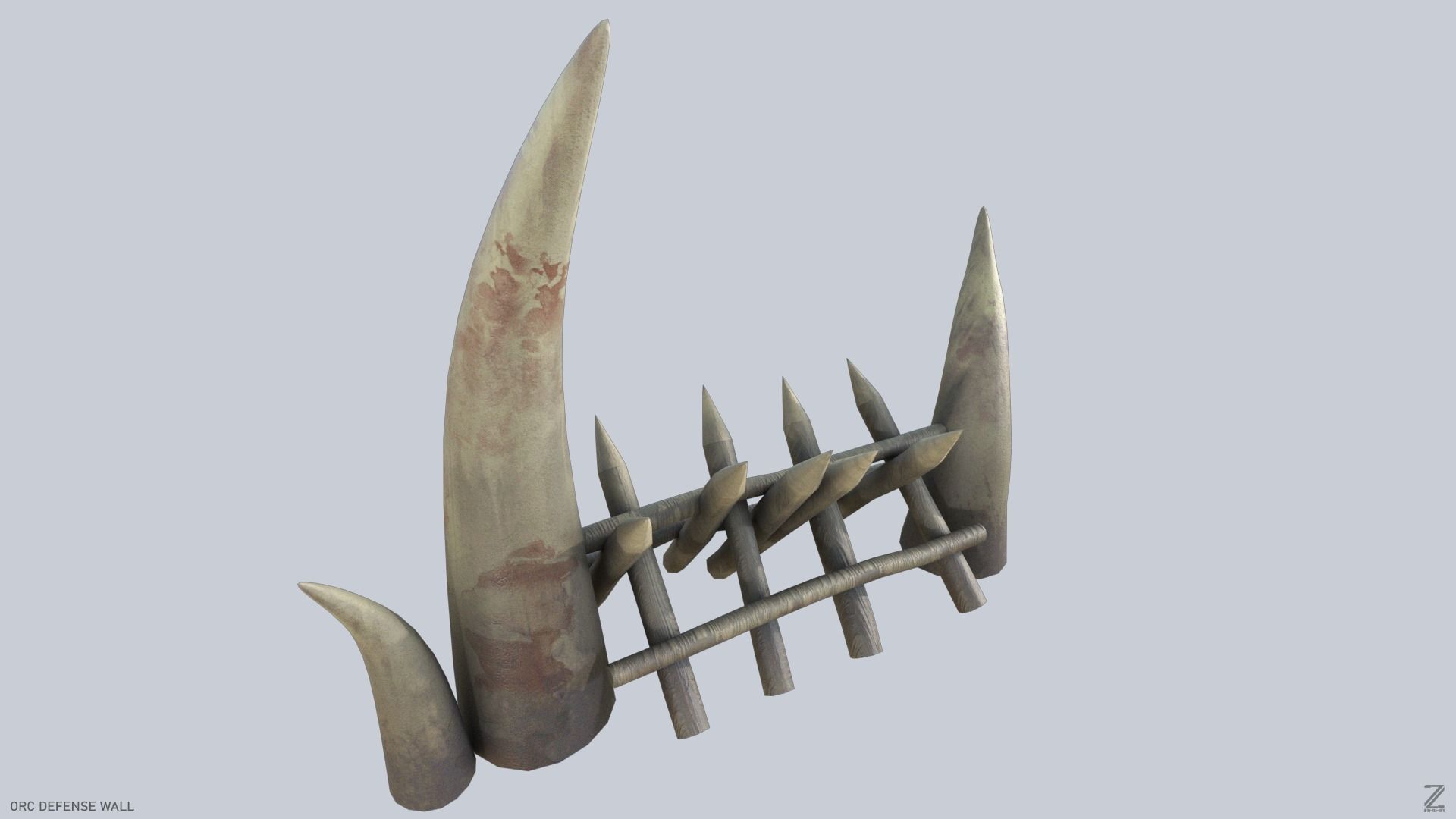 3D model Orc defense wall VR / AR / low-poly | CGTrader