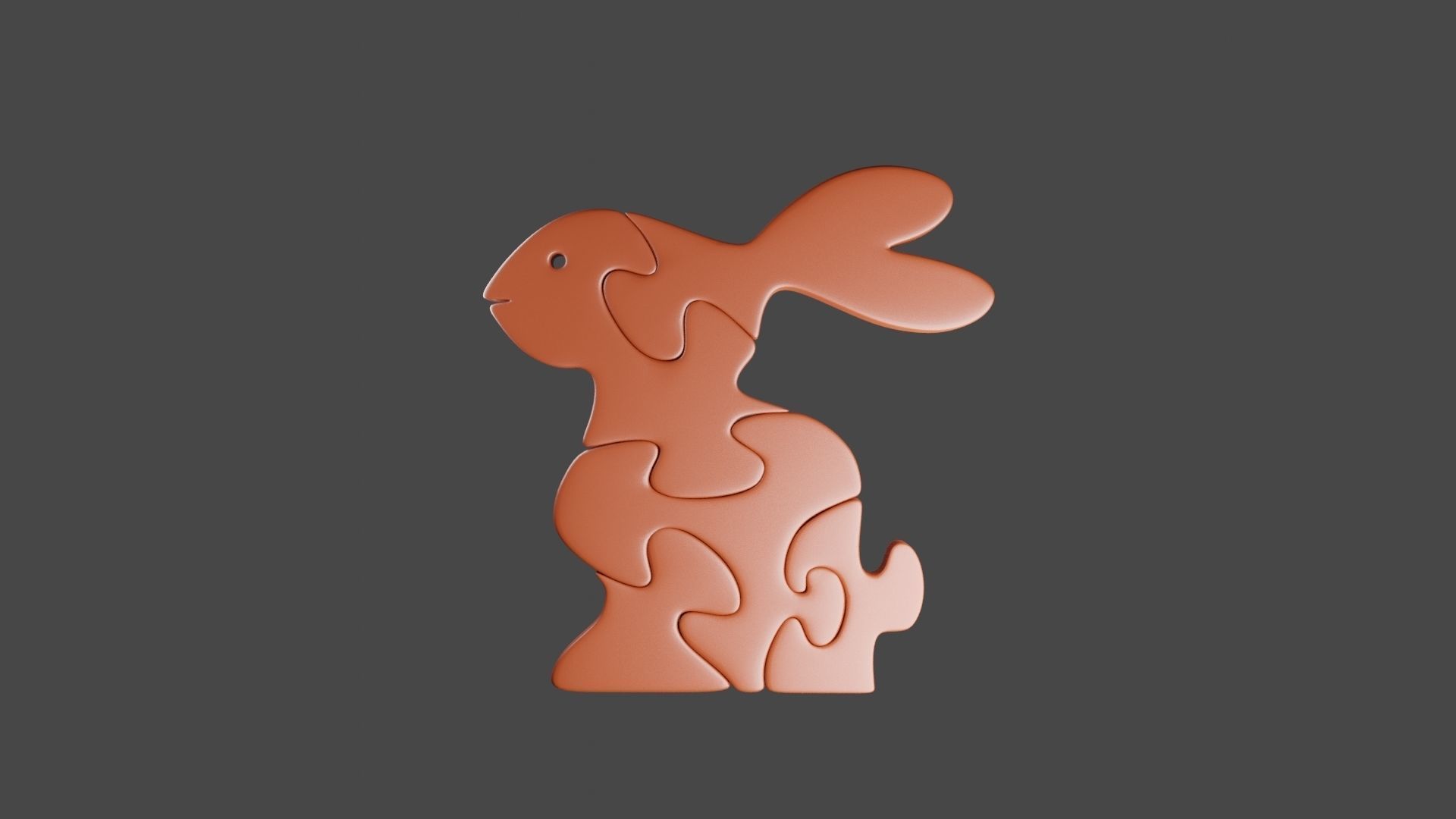 Puzzle Rabbit 3D model 3D printable | CGTrader