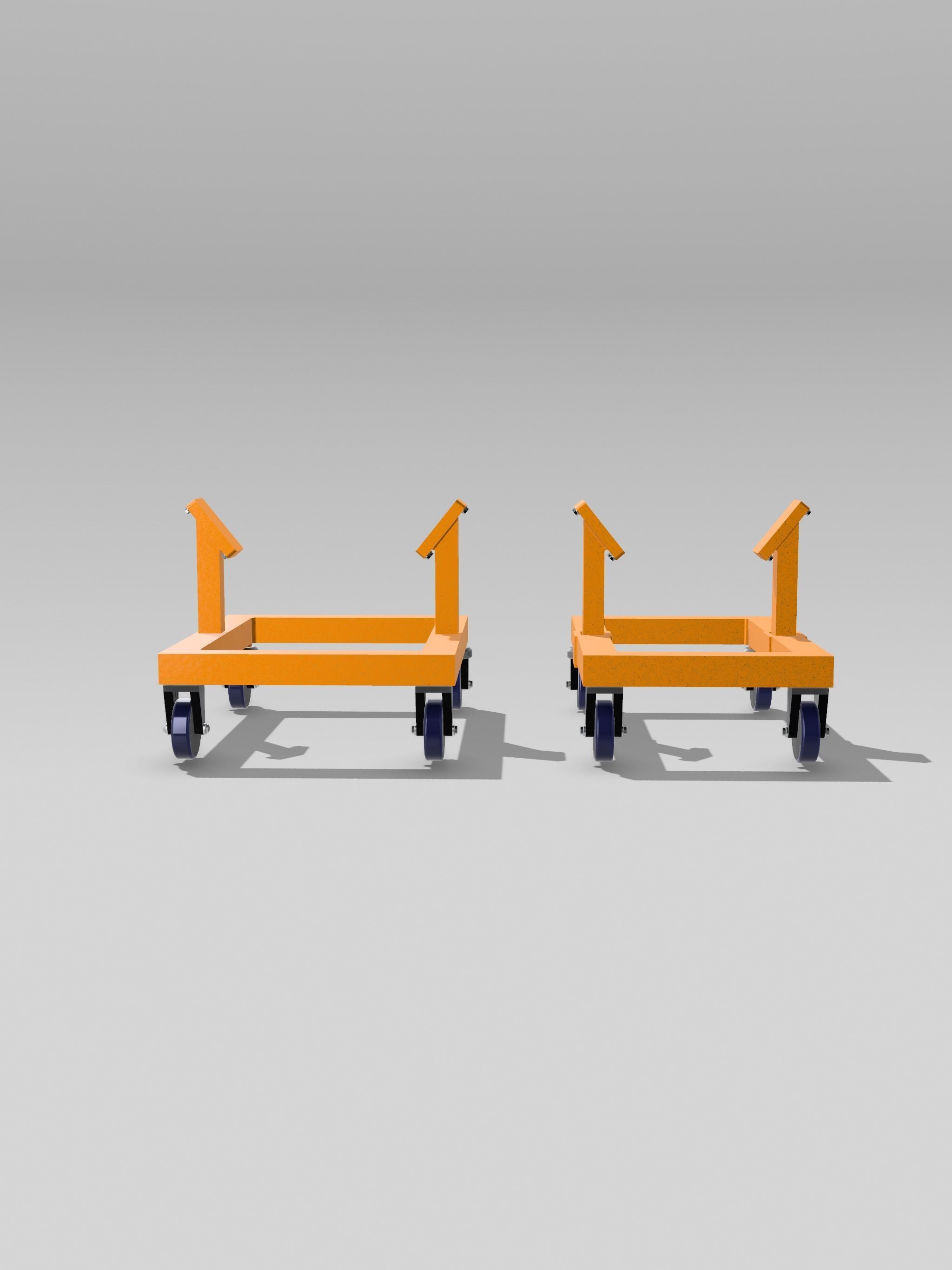 Engine Trolley x4 styles for Diorama 3D model 3D printable | CGTrader