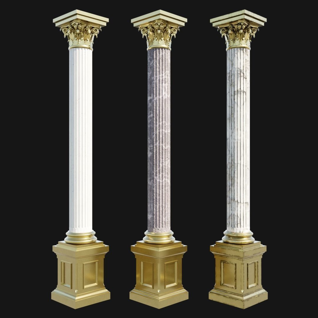 Column Pillars 3D model | CGTrader