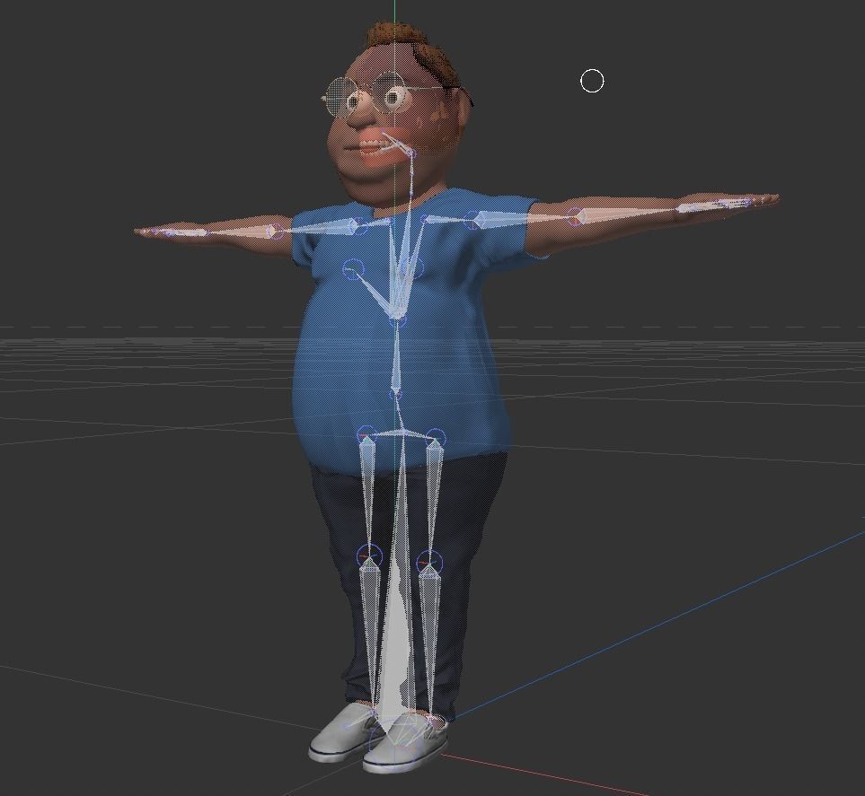 Fat Kid Rigged Character 3D model free VR / AR / low-poly 3D model ...
