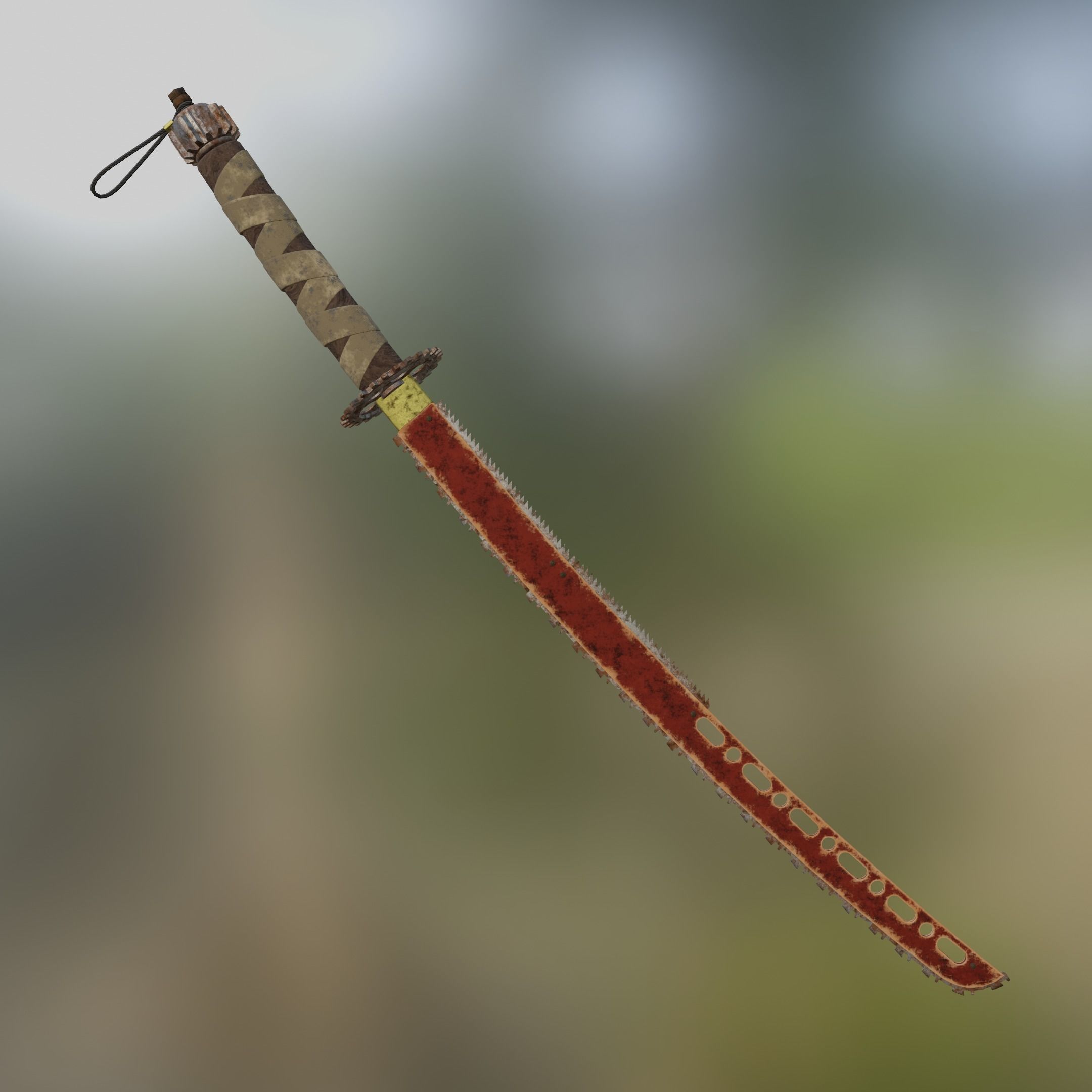 Chainsaw sword free VR / AR / low-poly 3D model | CGTrader