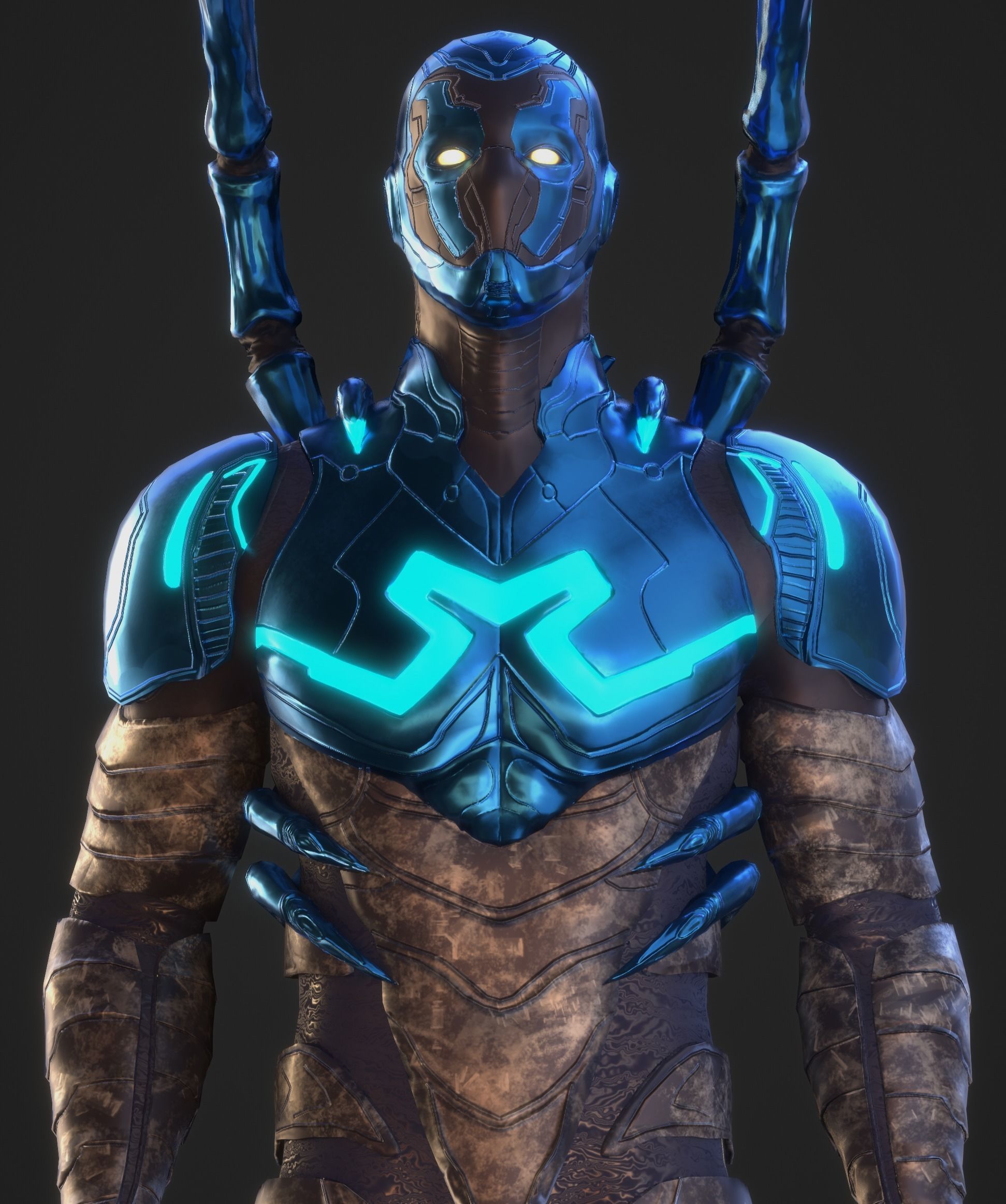 3D model Blue Beetle VR / AR / low-poly | CGTrader
