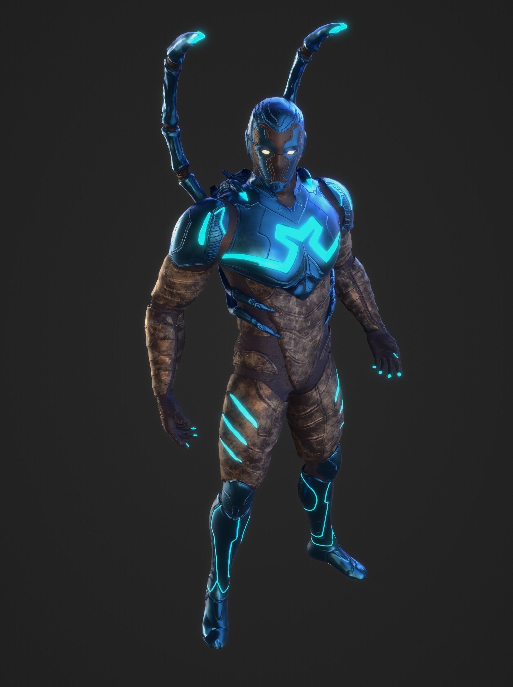 3D model Blue Beetle VR / AR / low-poly | CGTrader