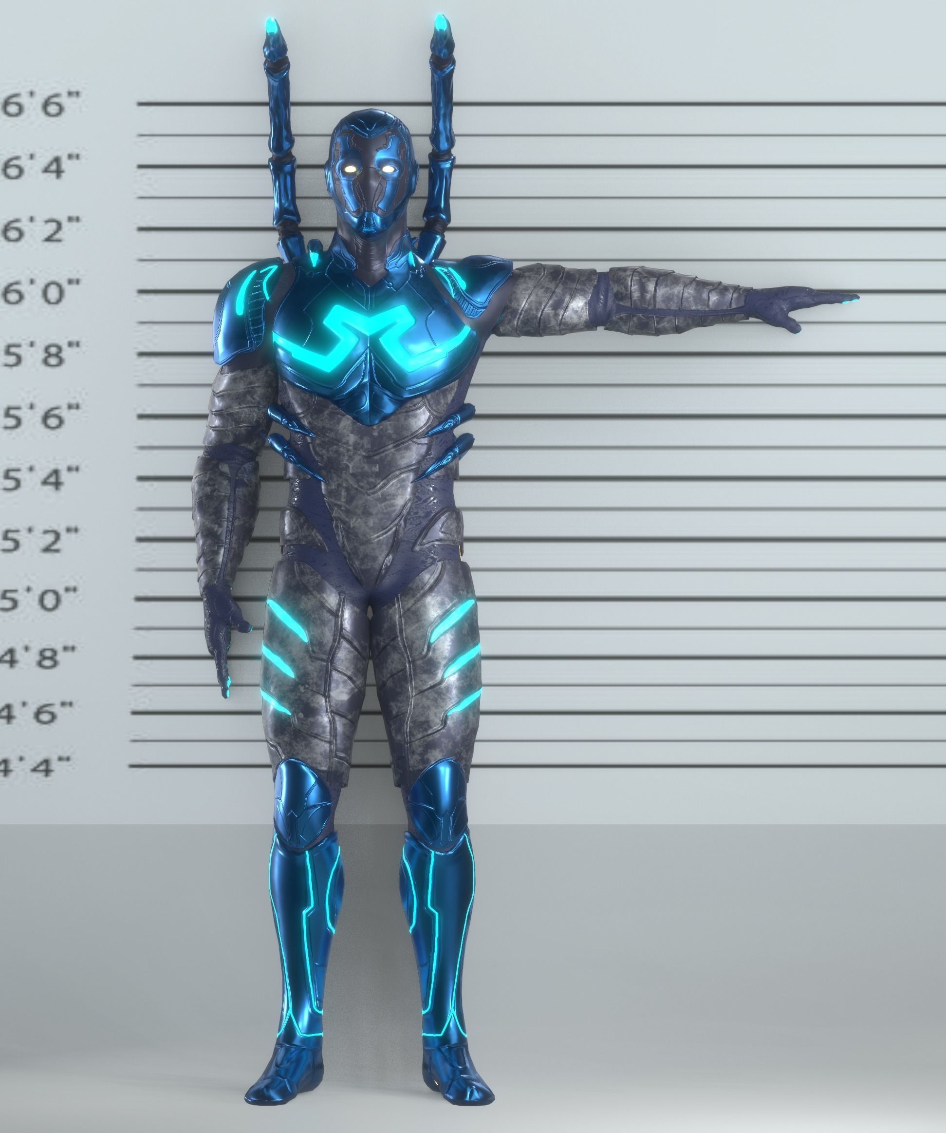 3D model Blue Beetle VR / AR / low-poly | CGTrader