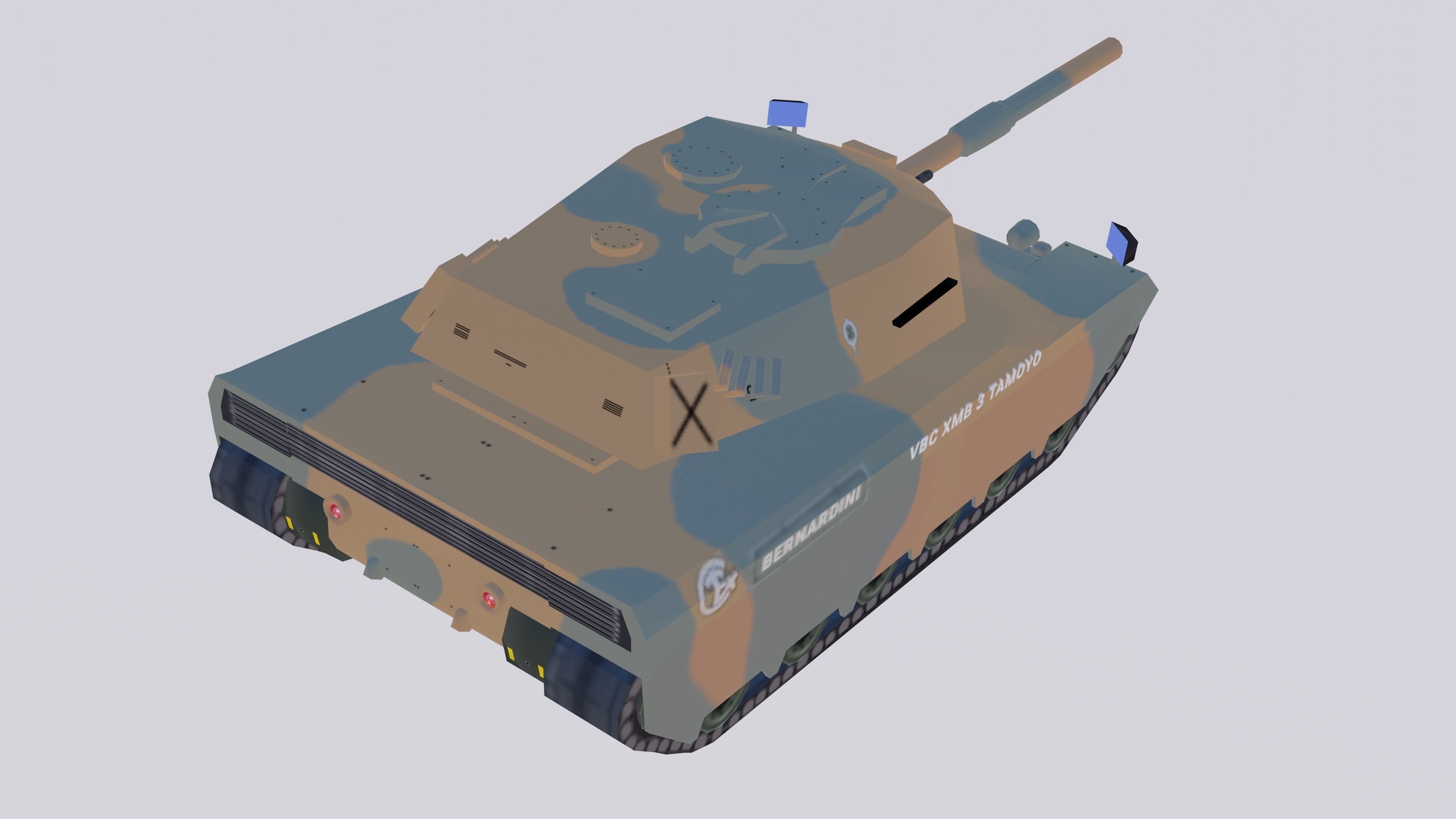 3D model Bernardini Prototypes MB-3 Tamoyo III VR / AR / low-poly ...