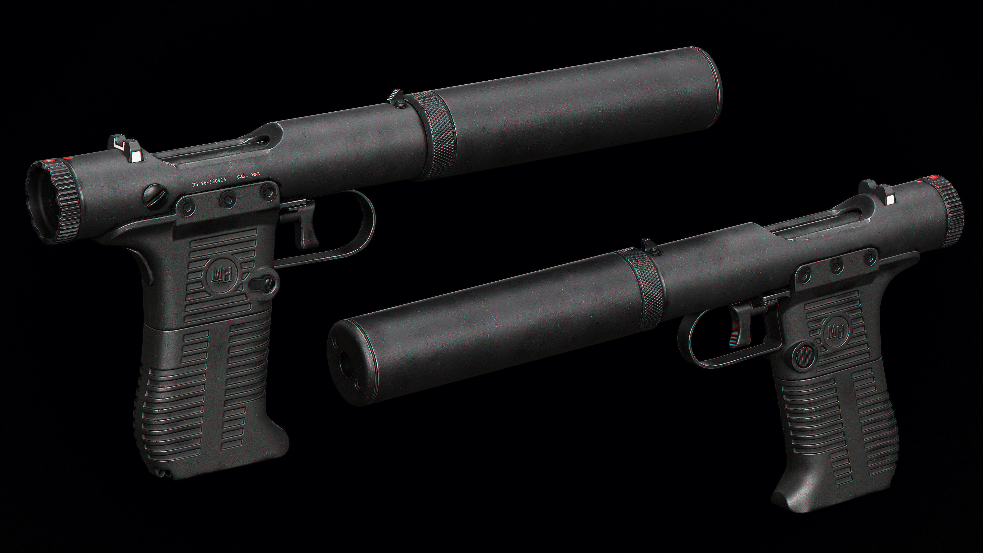 3D model SIX9 pistol VR / AR / low-poly | CGTrader