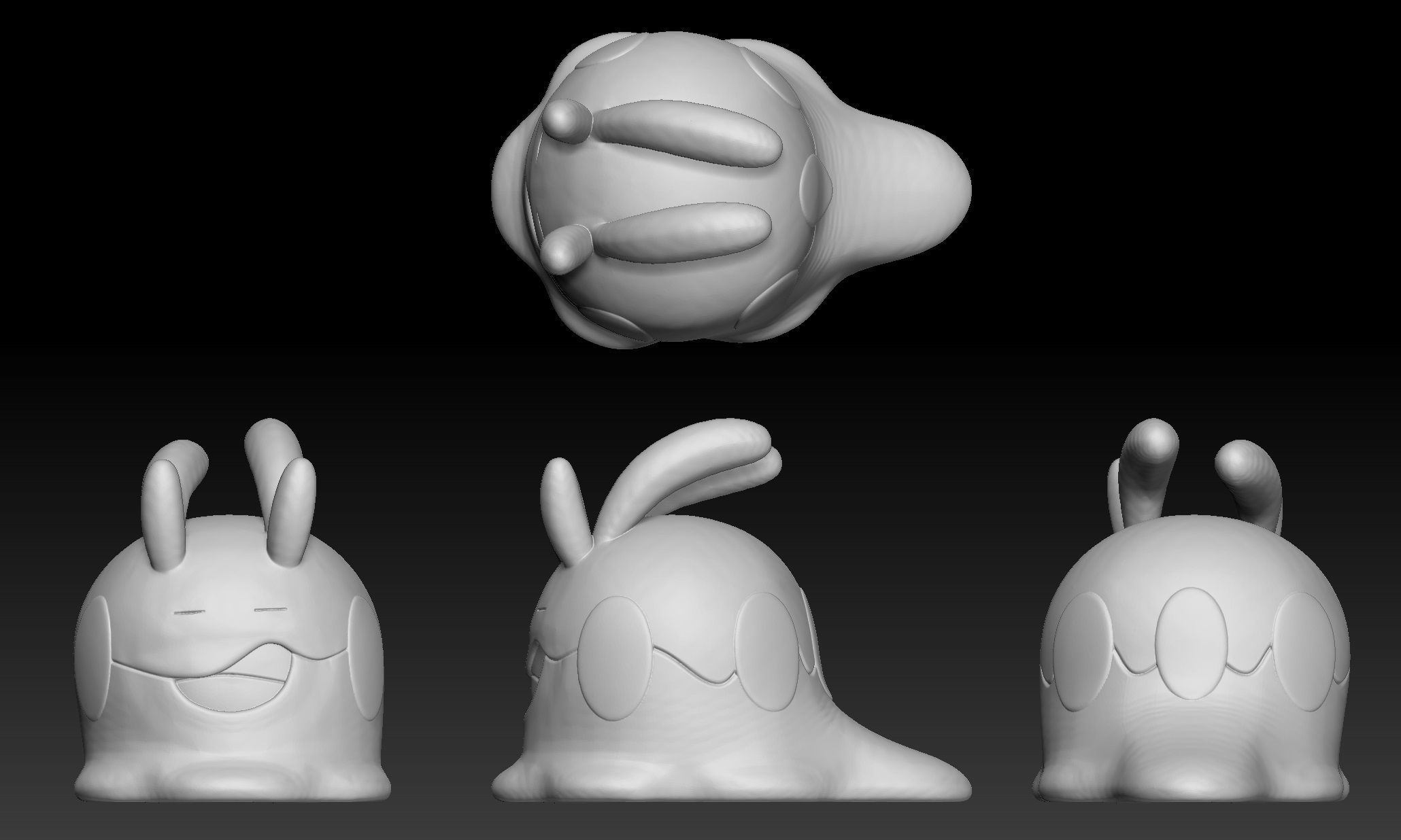 Pokemon Goomy Hisuian Sliggoo Goodra 3D model 3D printable | CGTrader